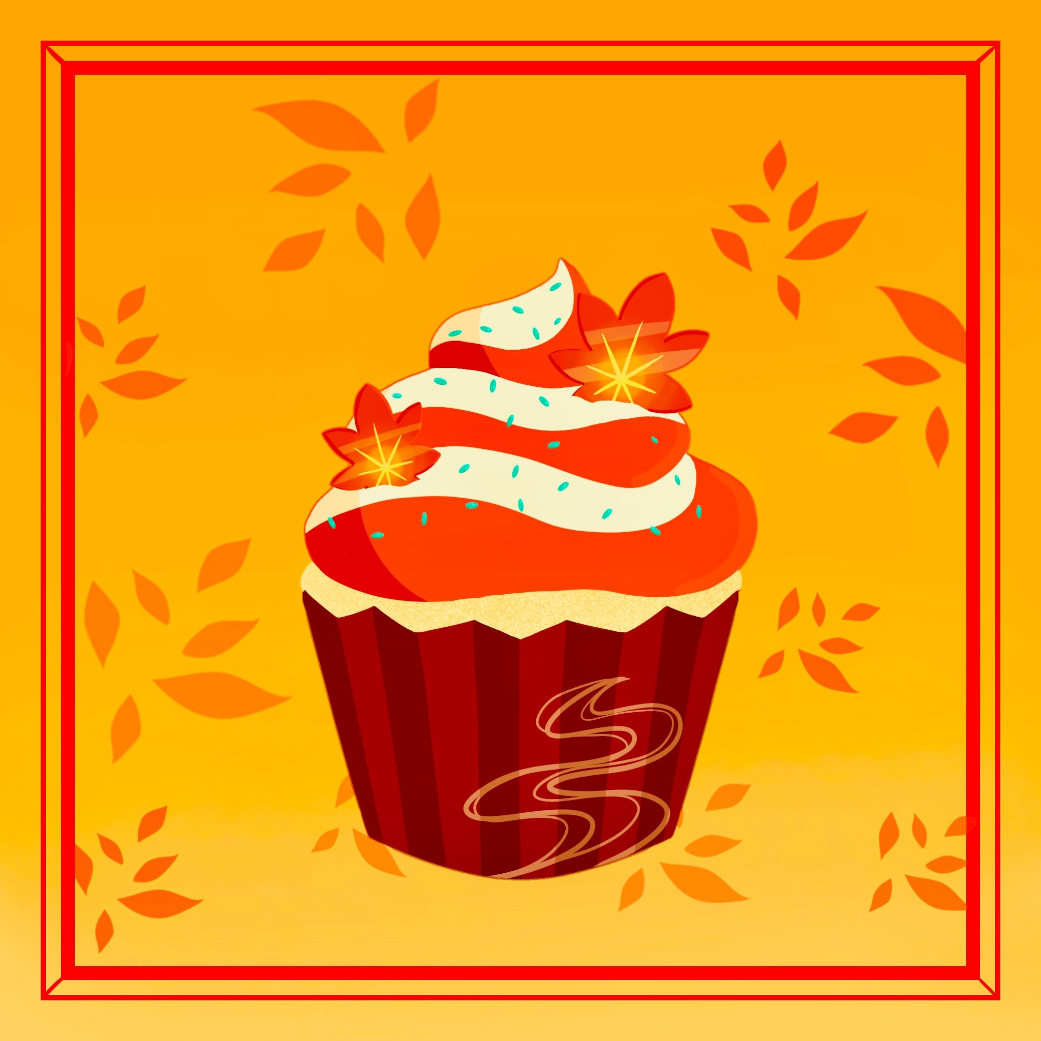 Kazuha-themed cupcake! 🍁 Genshin Impact | HoYoLAB