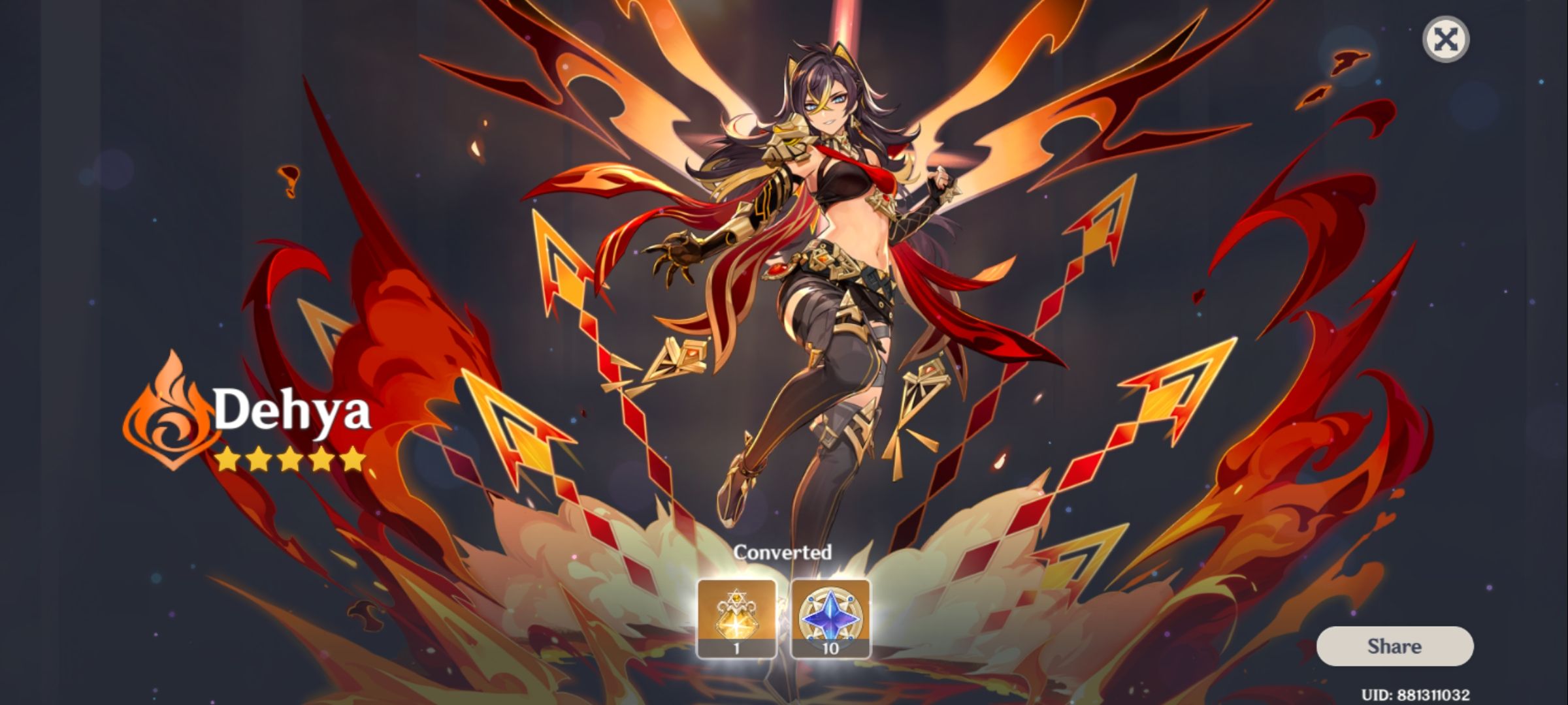 f2p c1 dehya from standard Genshin Impact | HoYoLAB