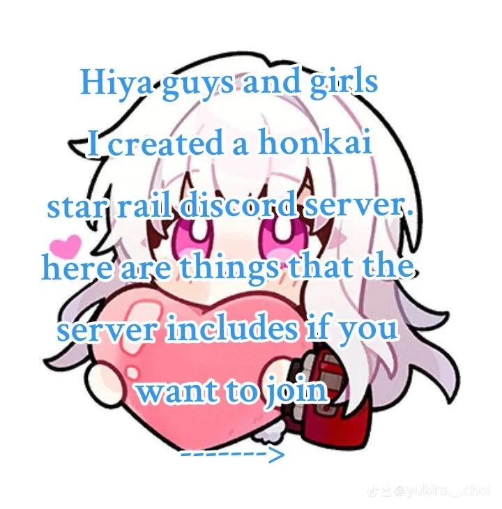 my HSR discord server information if you want to join🩵 Honkai: Star ...