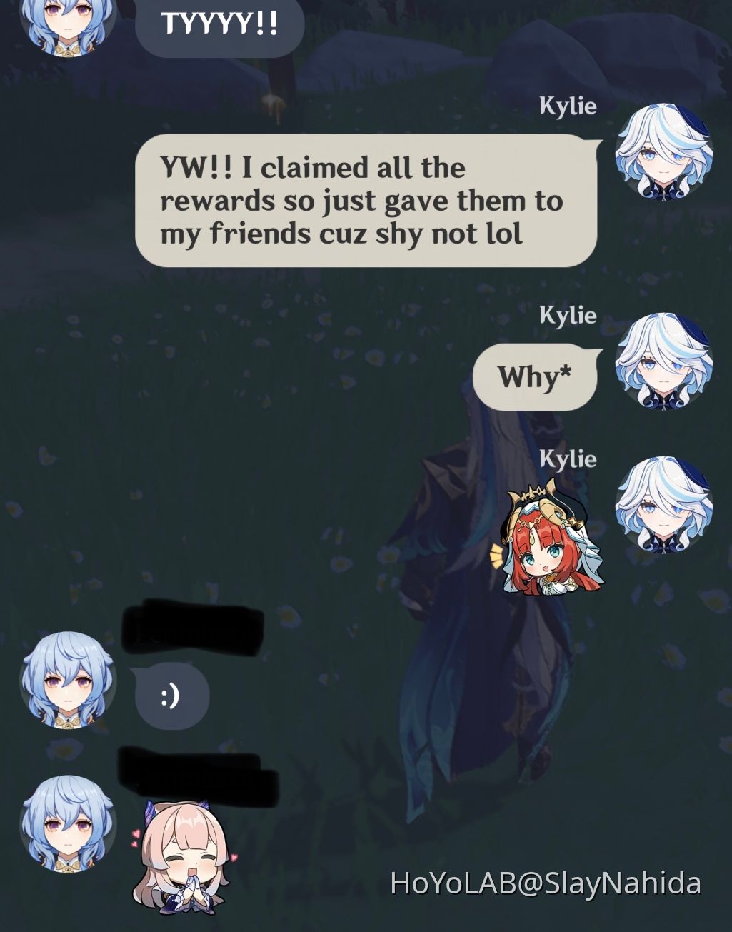 My chats in Genshin rn: Genshin Impact | HoYoLAB