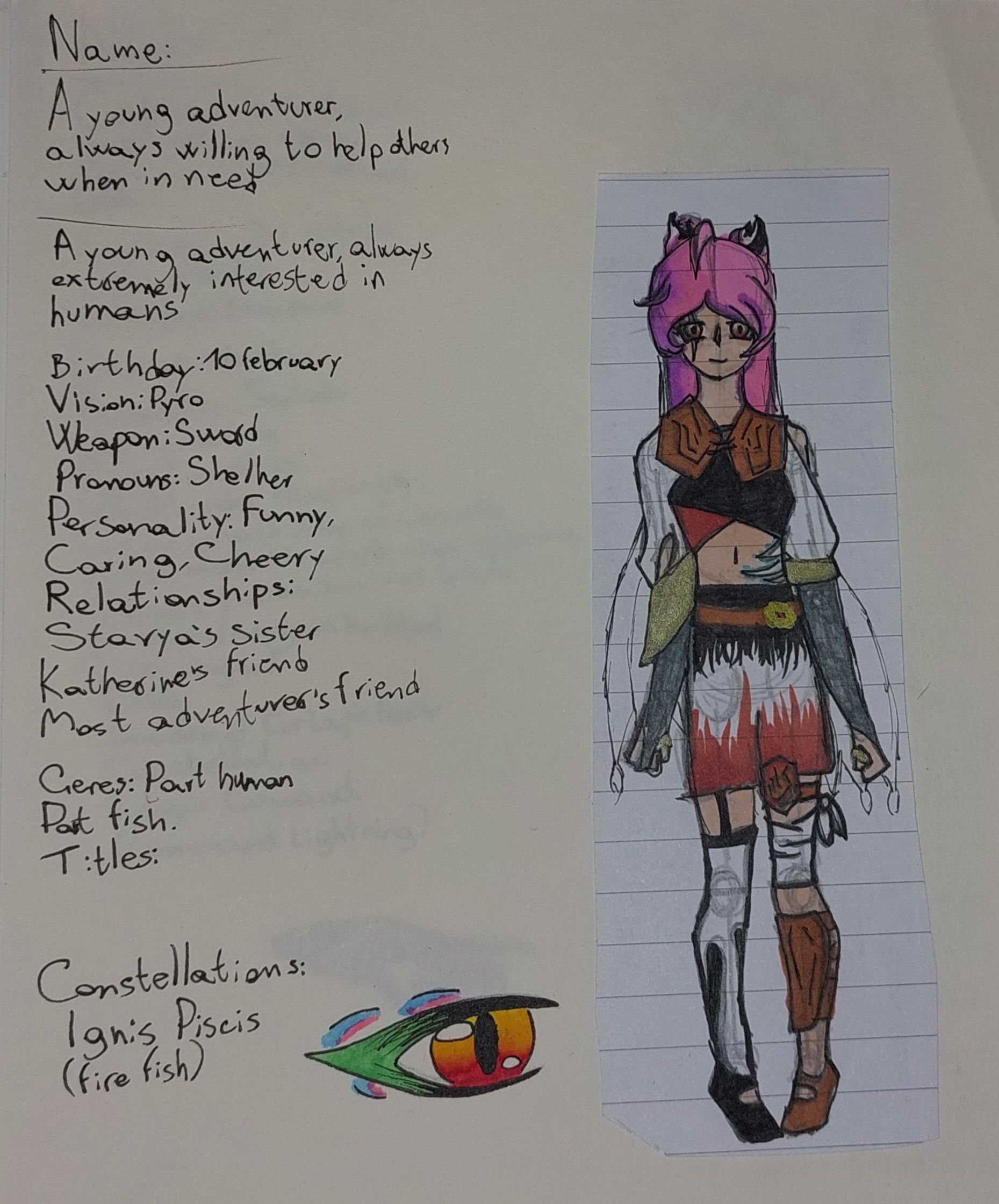 So I need a name for this oc Genshin Impact | HoYoLAB