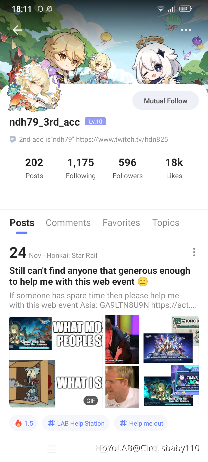 shout-out to o this person for being super nice !!!!! | HoYoLAB