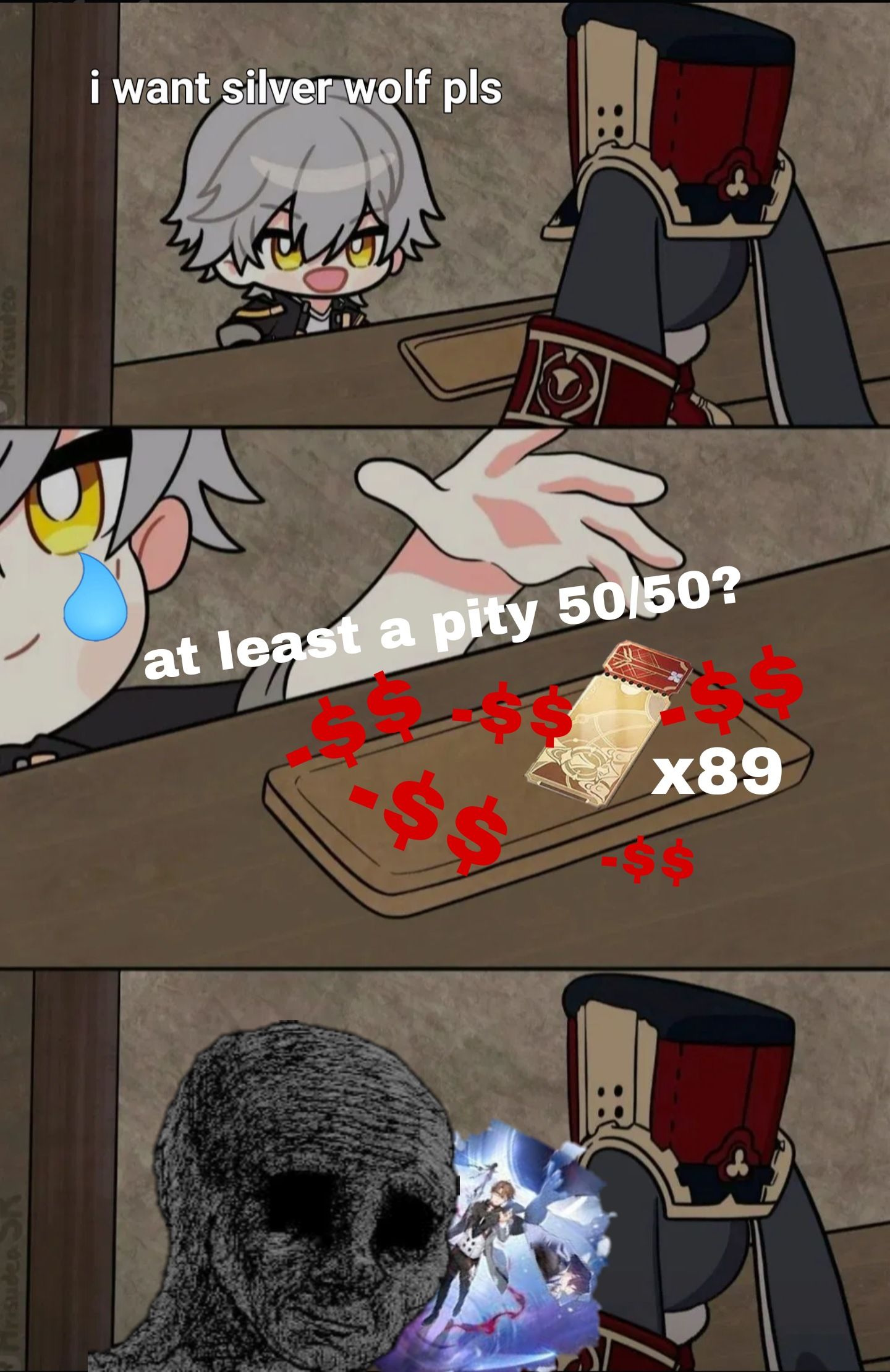 how it's gonna go like in the silver wolf banner Honkai: Star Rail ...