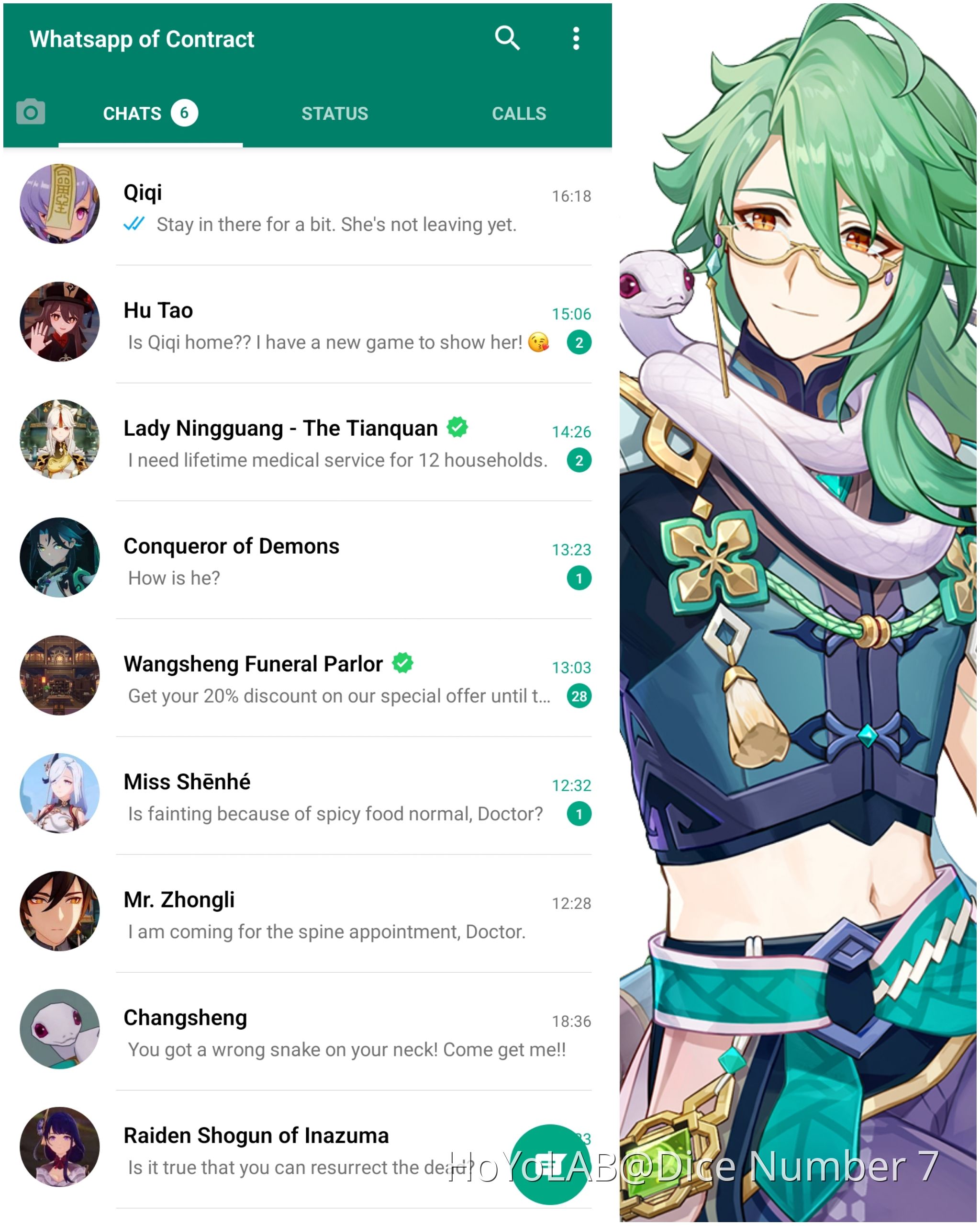 🐍 POV: YOU OPENED BAIZHU'S PHONE 🐍 Genshin Impact | HoYoLAB
