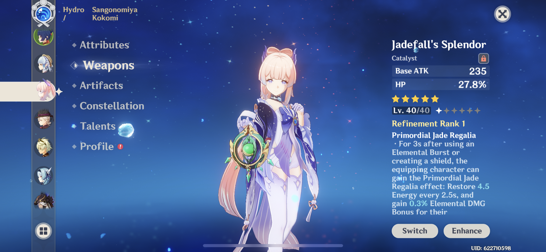 Using the weapon i got instead of furinas on the better healer Genshin ...