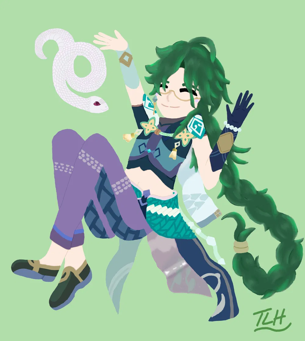Baizhu Fan Art Genshin Impact | HoYoLAB