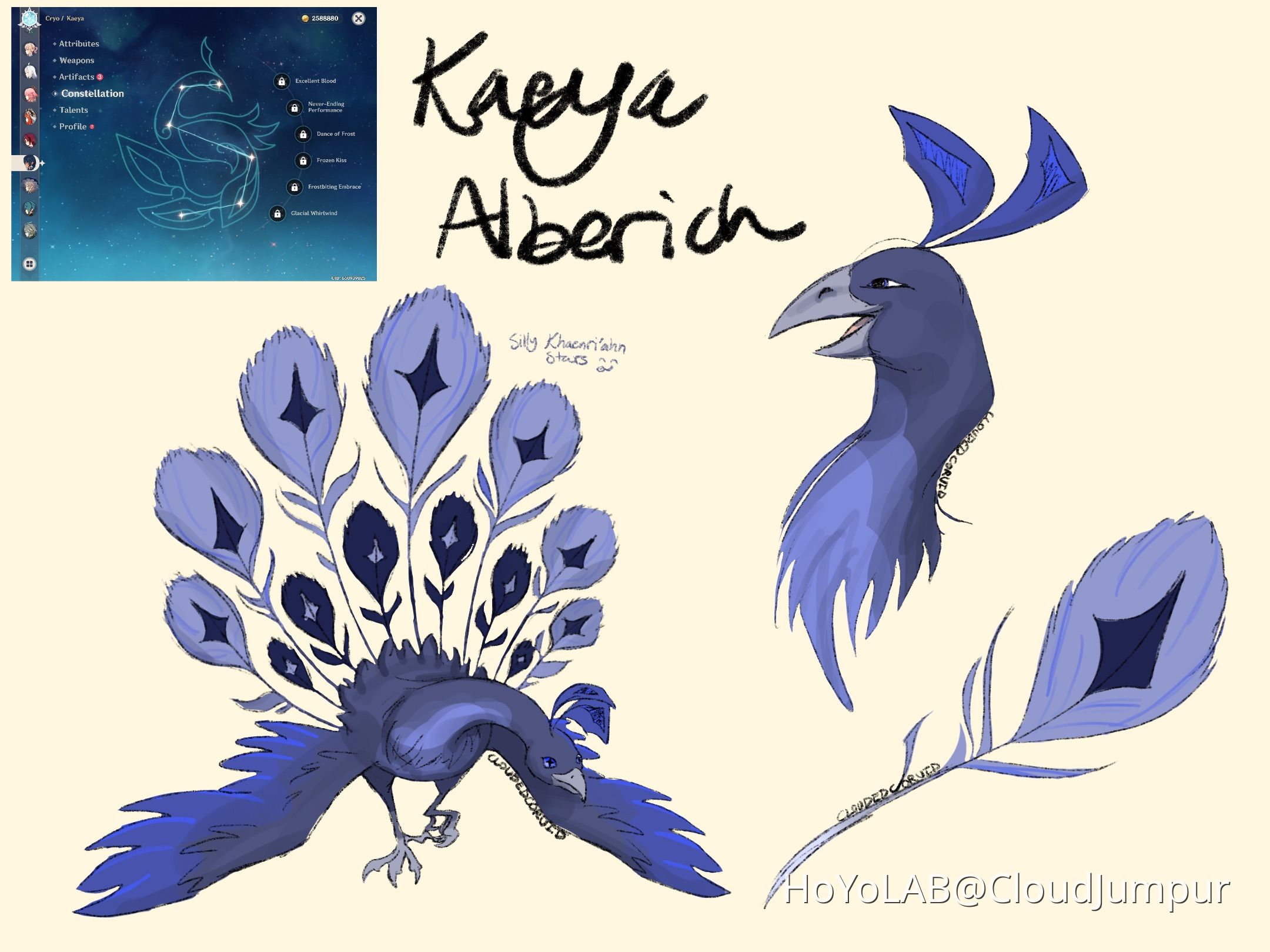 Genshin Characters as their Constellations | 2nd Collection Genshin ...