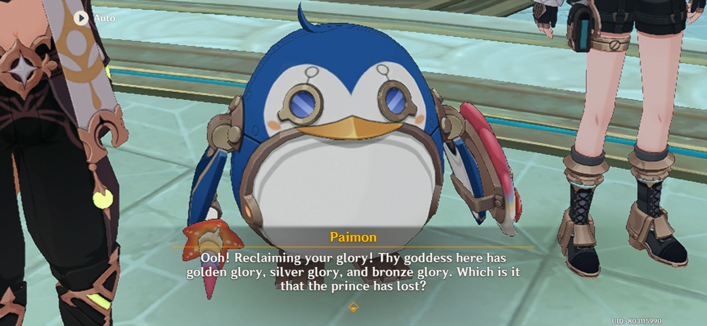 Goddess Paimon giving tricky choices like the ones from "The Honest ...