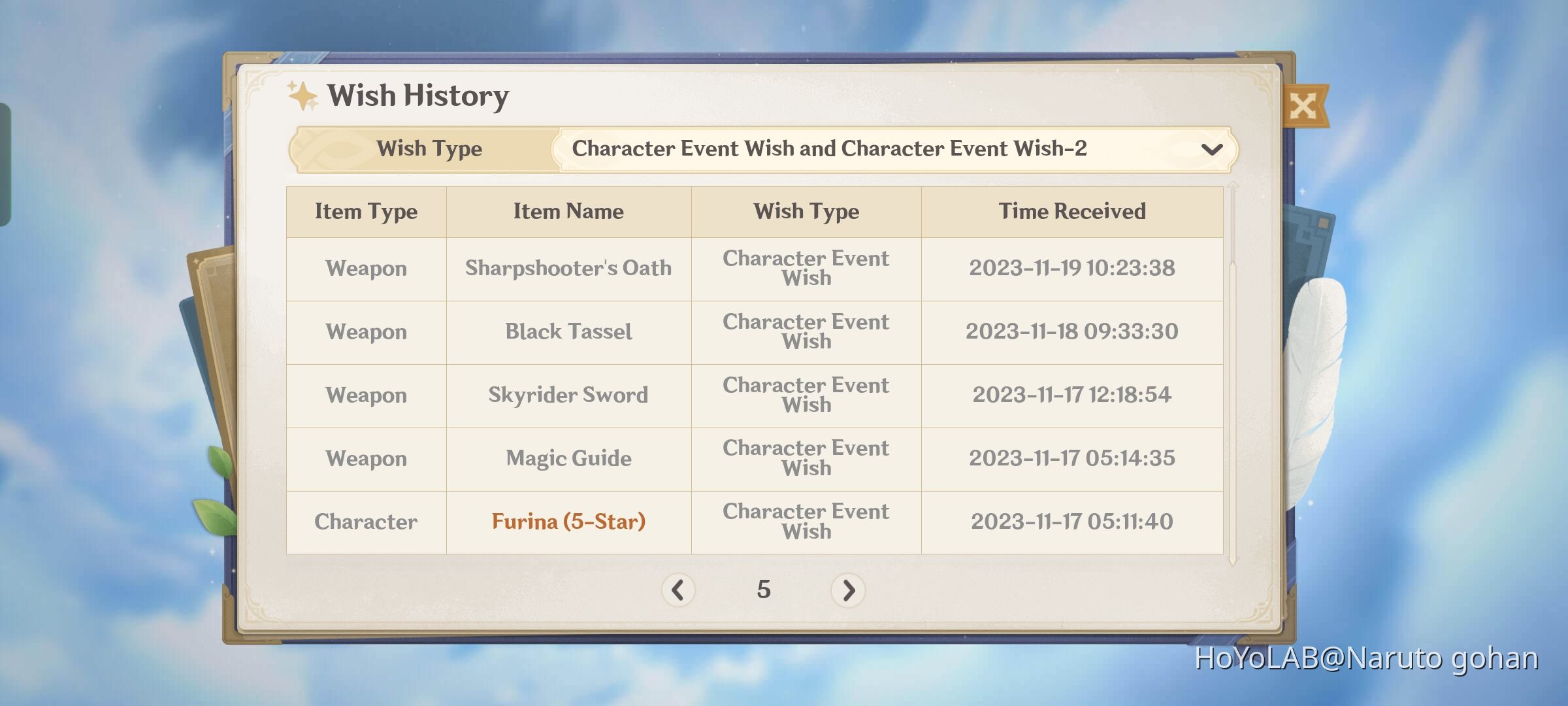 my luck in furina banner Genshin Impact | HoYoLAB