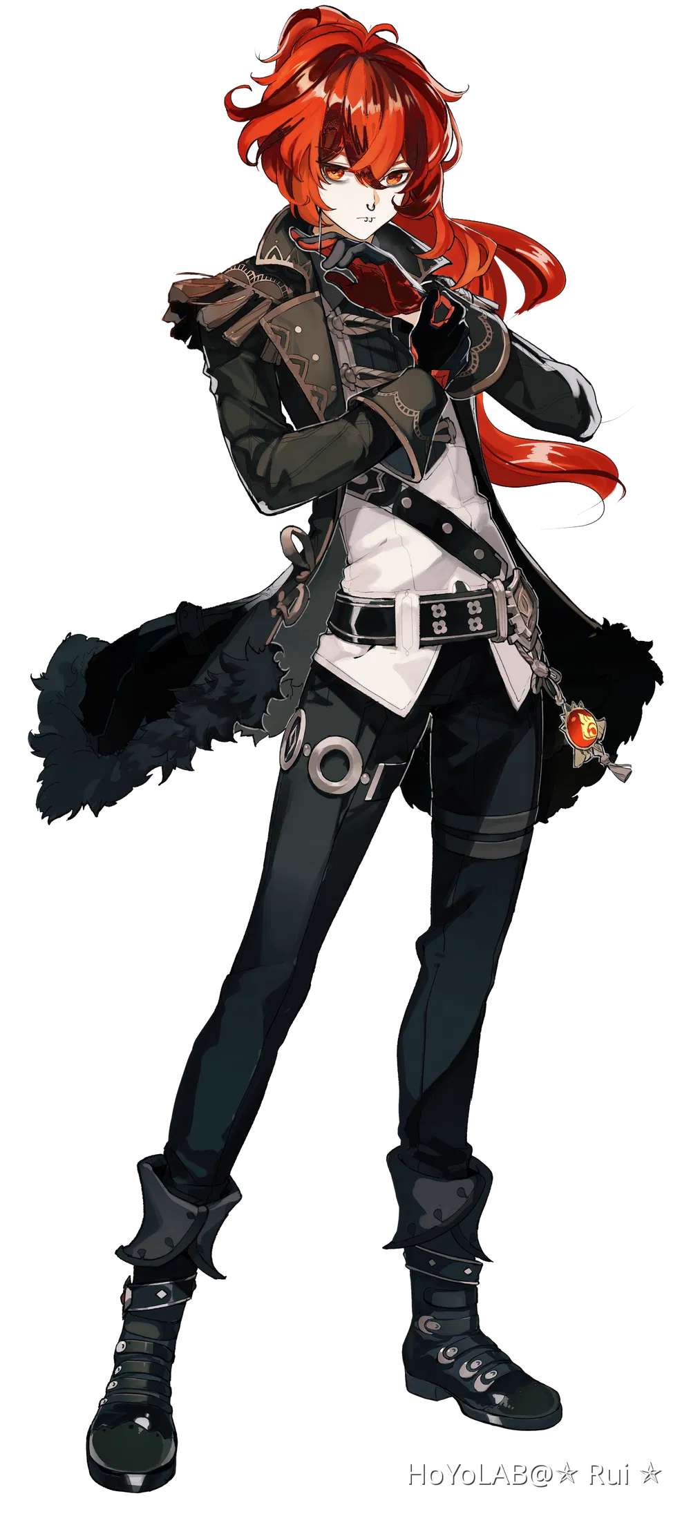 Making Genshin characters look Goth/Emo- Diluc Genshin Impact | HoYoLAB