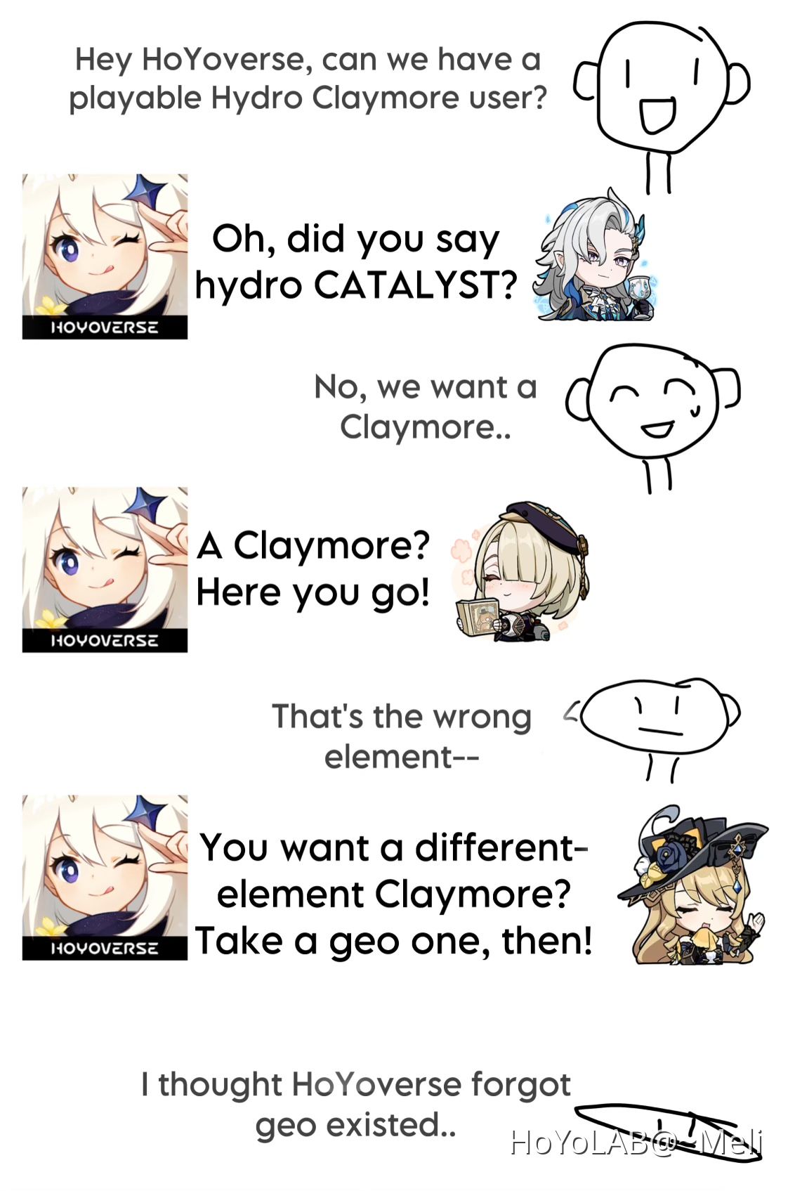 I was looking forward to a Hydro claymore in Fontaine.. Genshin Impact ...
