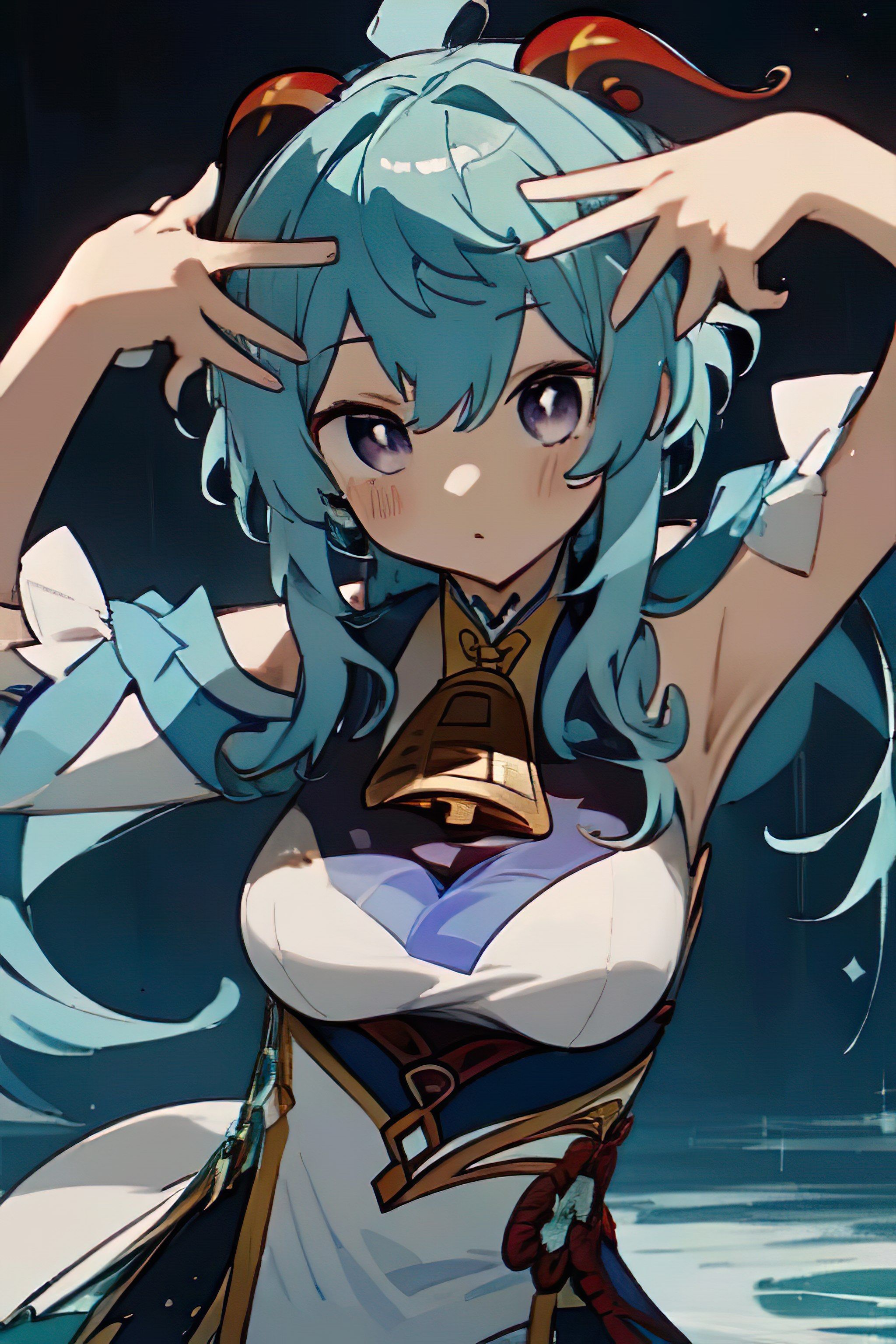 Ganyu dengan pose AI Hoshino Genshin Impact | HoYoLAB