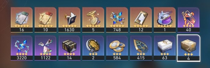 Share 𝐇𝐒𝐑 progress: [Inventory update] Honkai: Star Rail | HoYoLAB