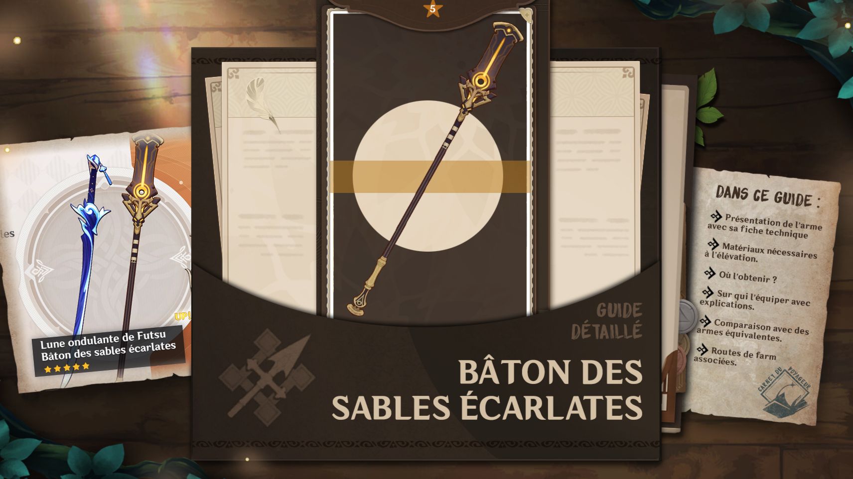 [Version 4.2] Bâton des sables écarlates | Analyse de l'arme + Routes ...
