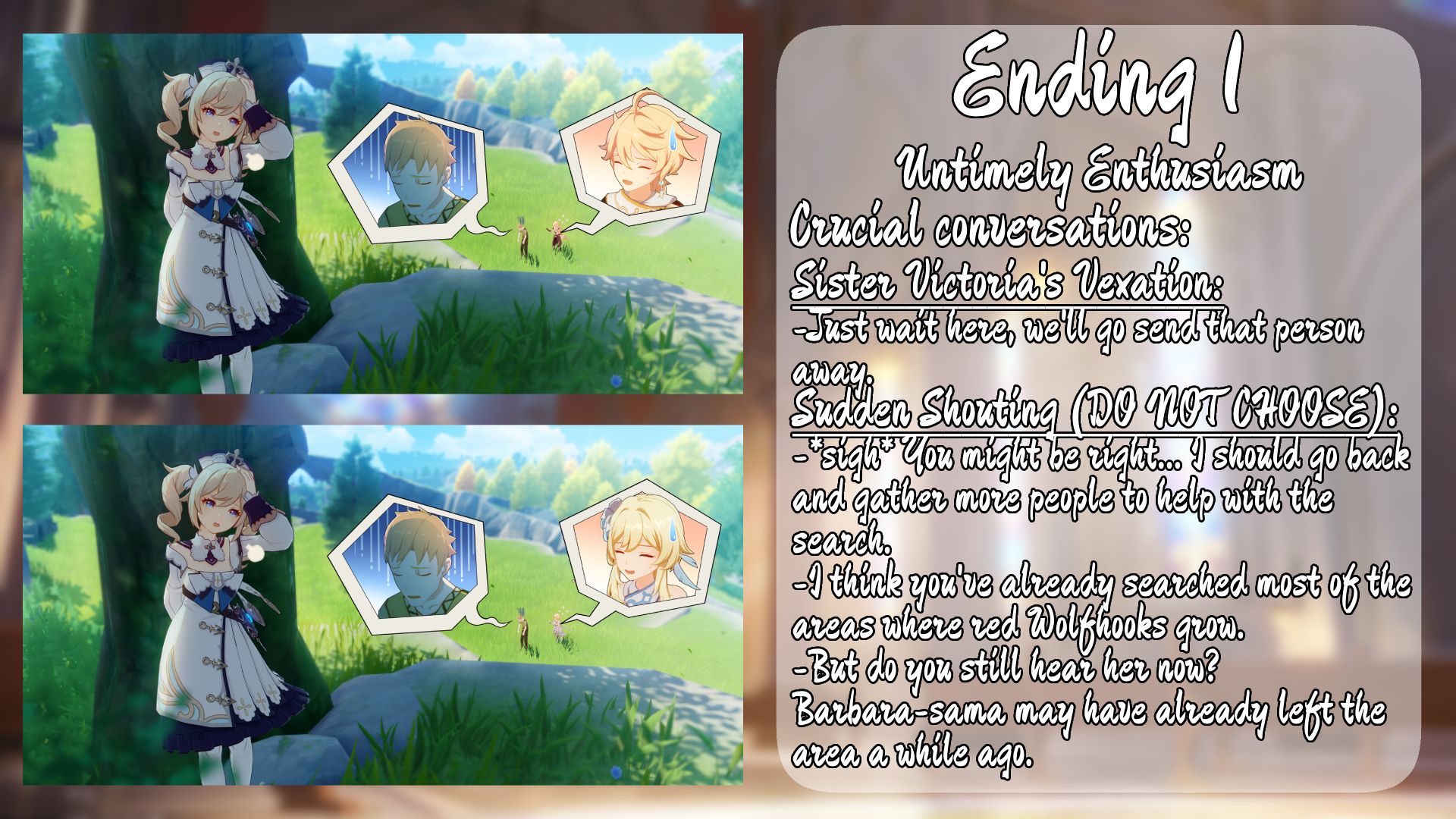 Barbara Hangout Endings and Achievements (Graphical) #gameguides ...