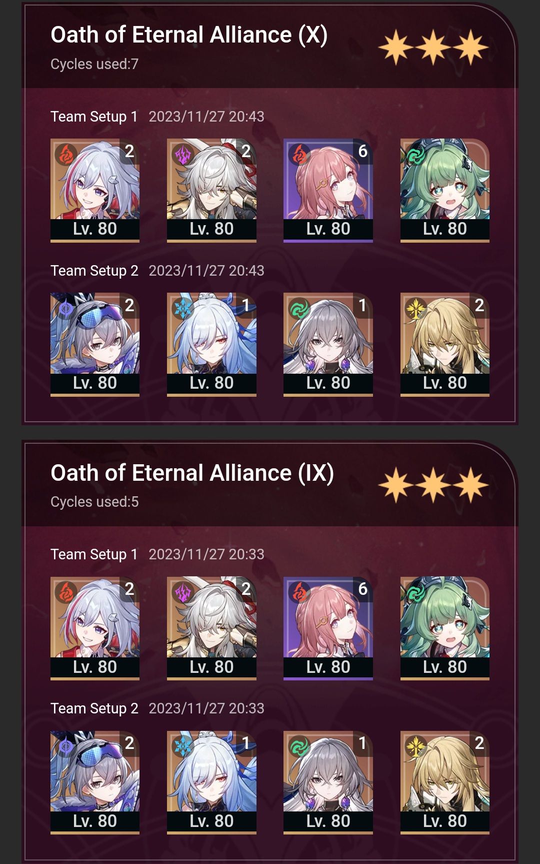 Forgotten Hall MoC 1.5 - Oath of Eternal Alliance: Stage 1-10 [StarRail1.5] Honkai: Star Rail ...