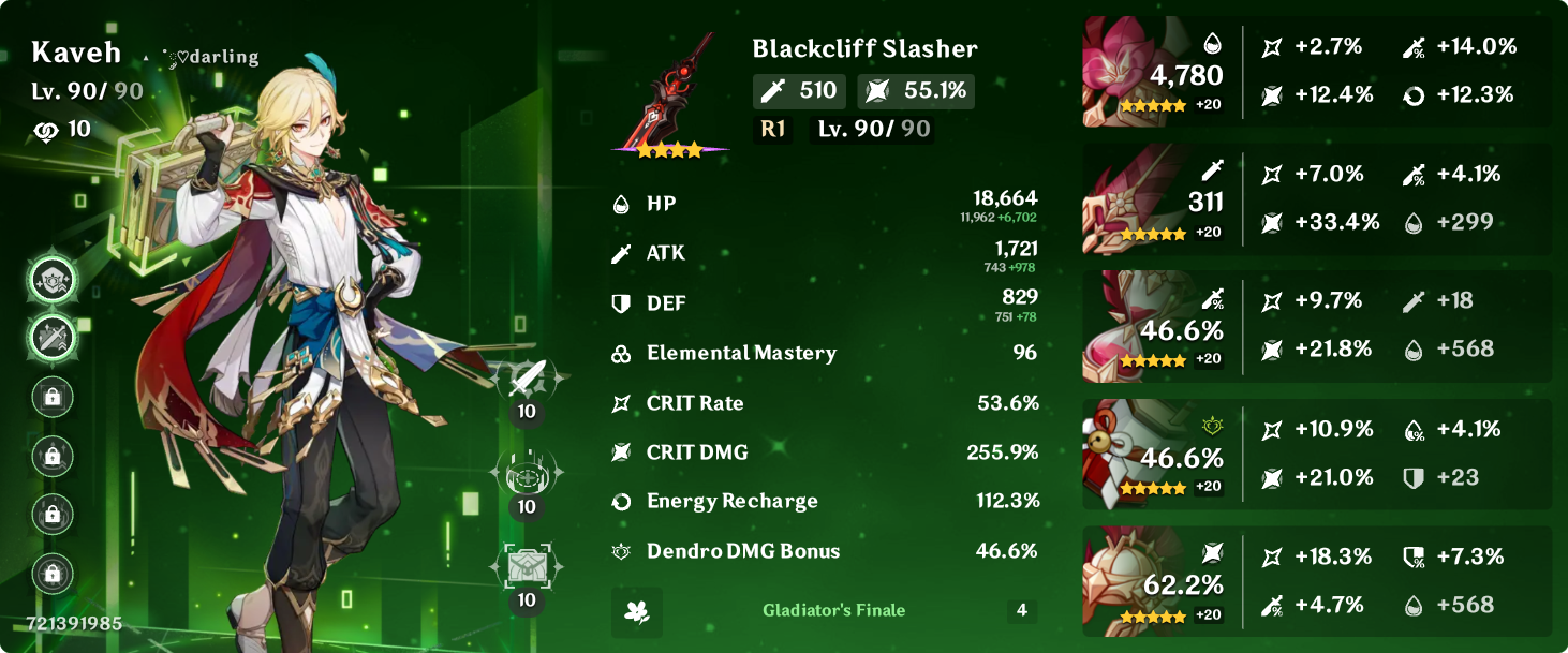 My kaveh build! Genshin Impact | HoYoLAB