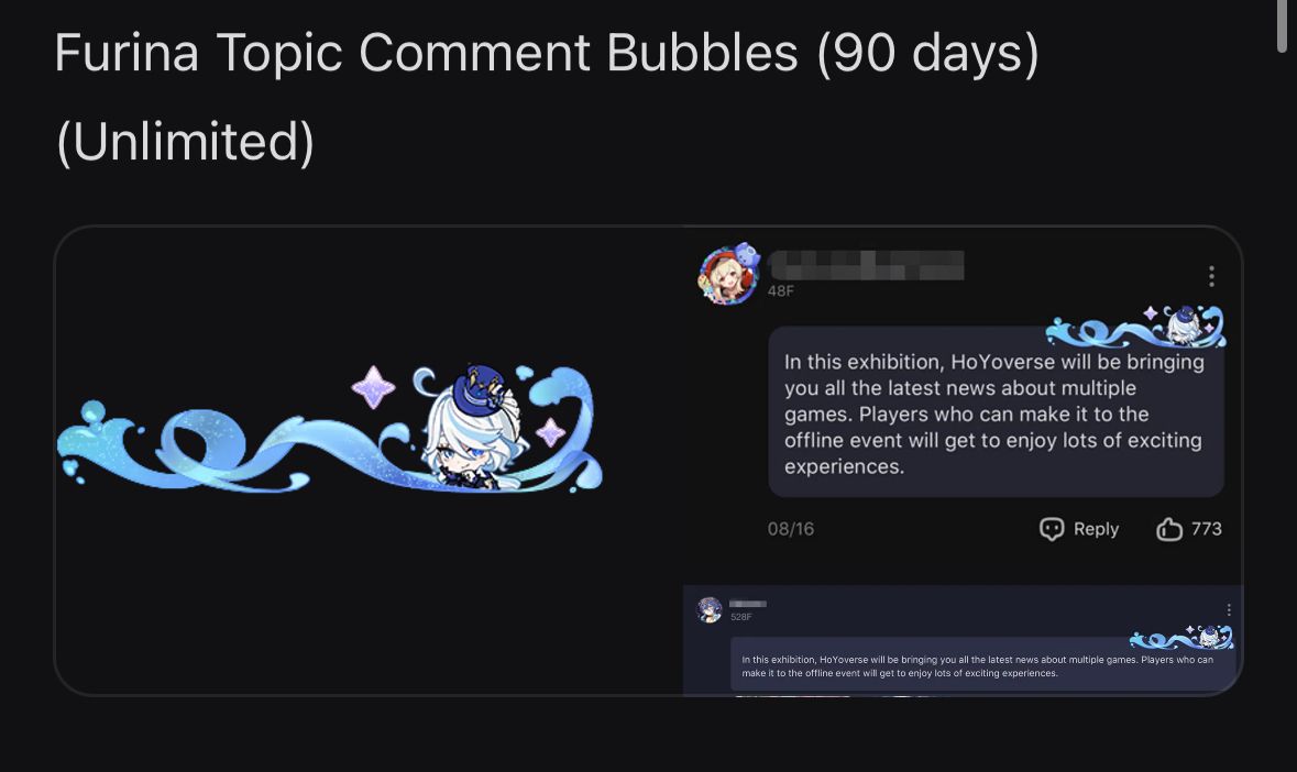 Time Length on the Character Bubbles Genshin Impact | HoYoLAB