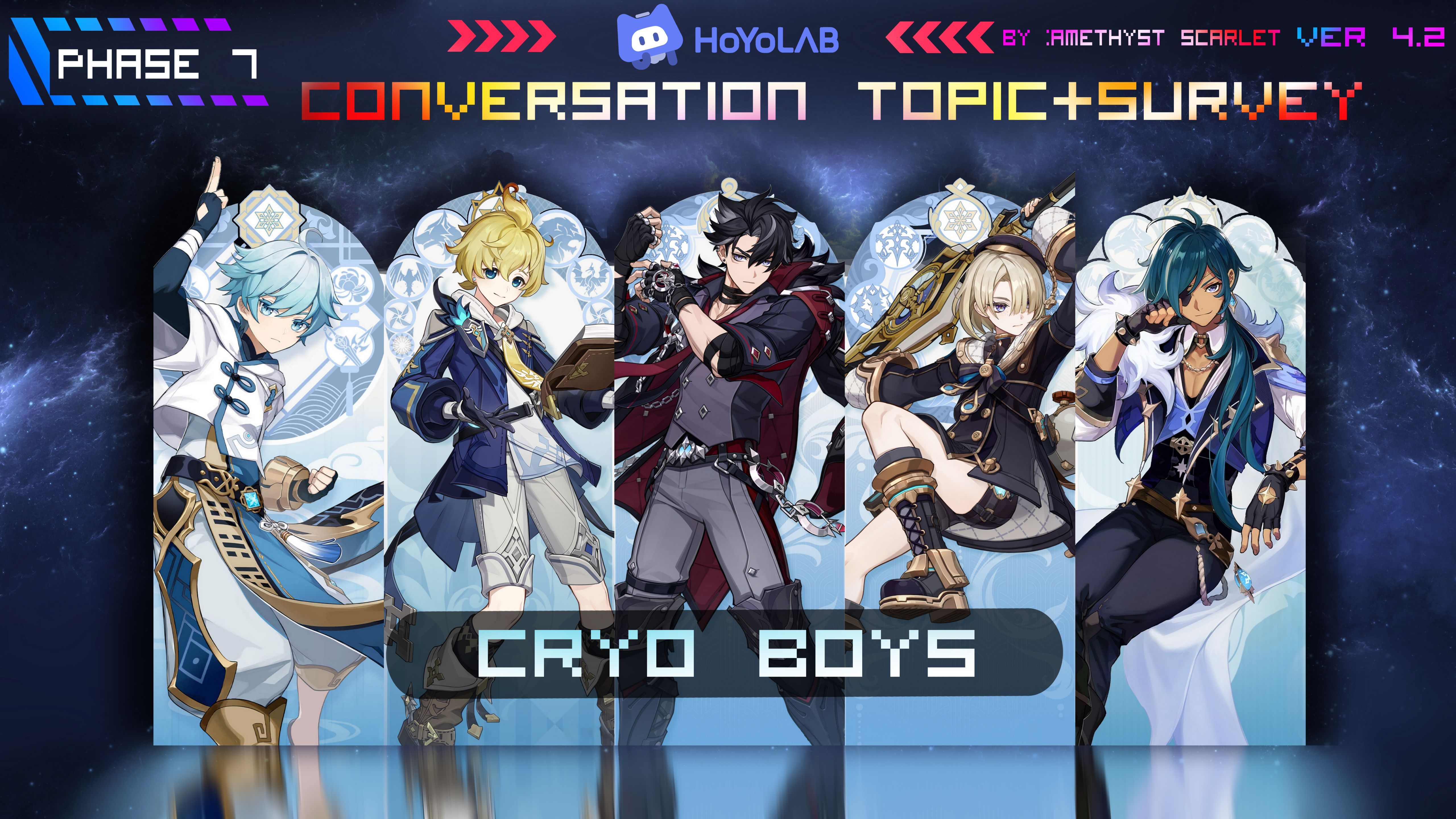 [ Conversation Topic Phase 7 Cryo Boys ] Genshin Impact | HoYoLAB