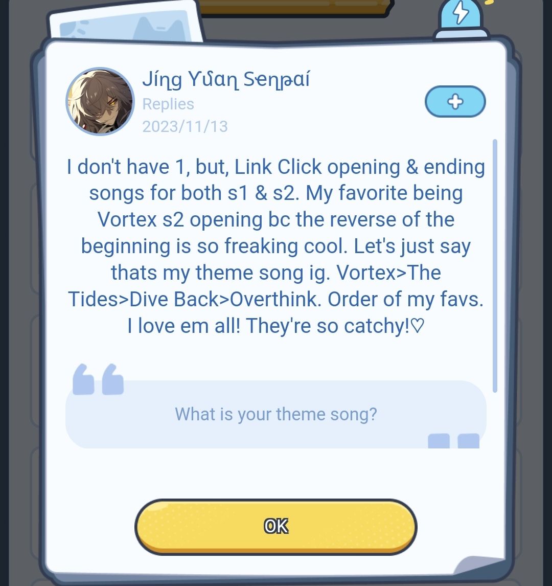 Link Click songs | HoYoLAB