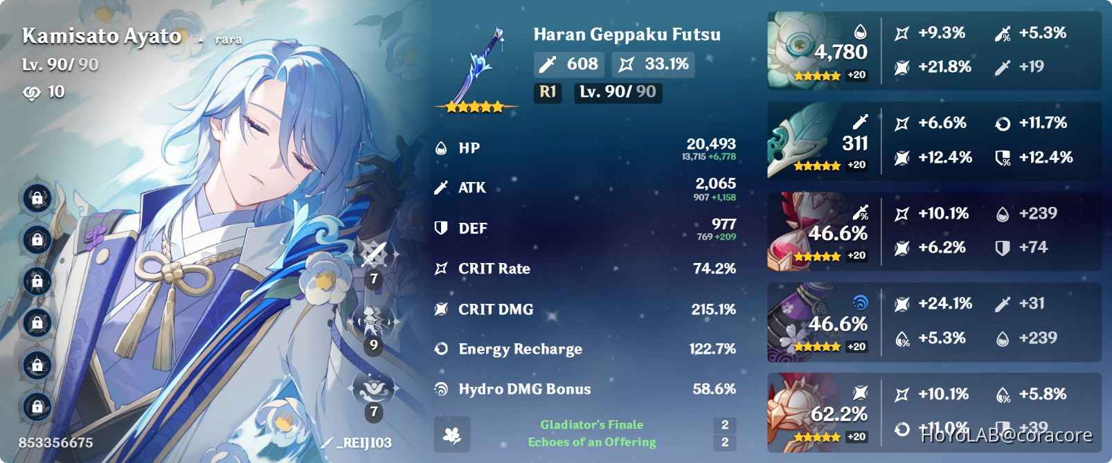 ayato build 🧋 Genshin Impact | HoYoLAB