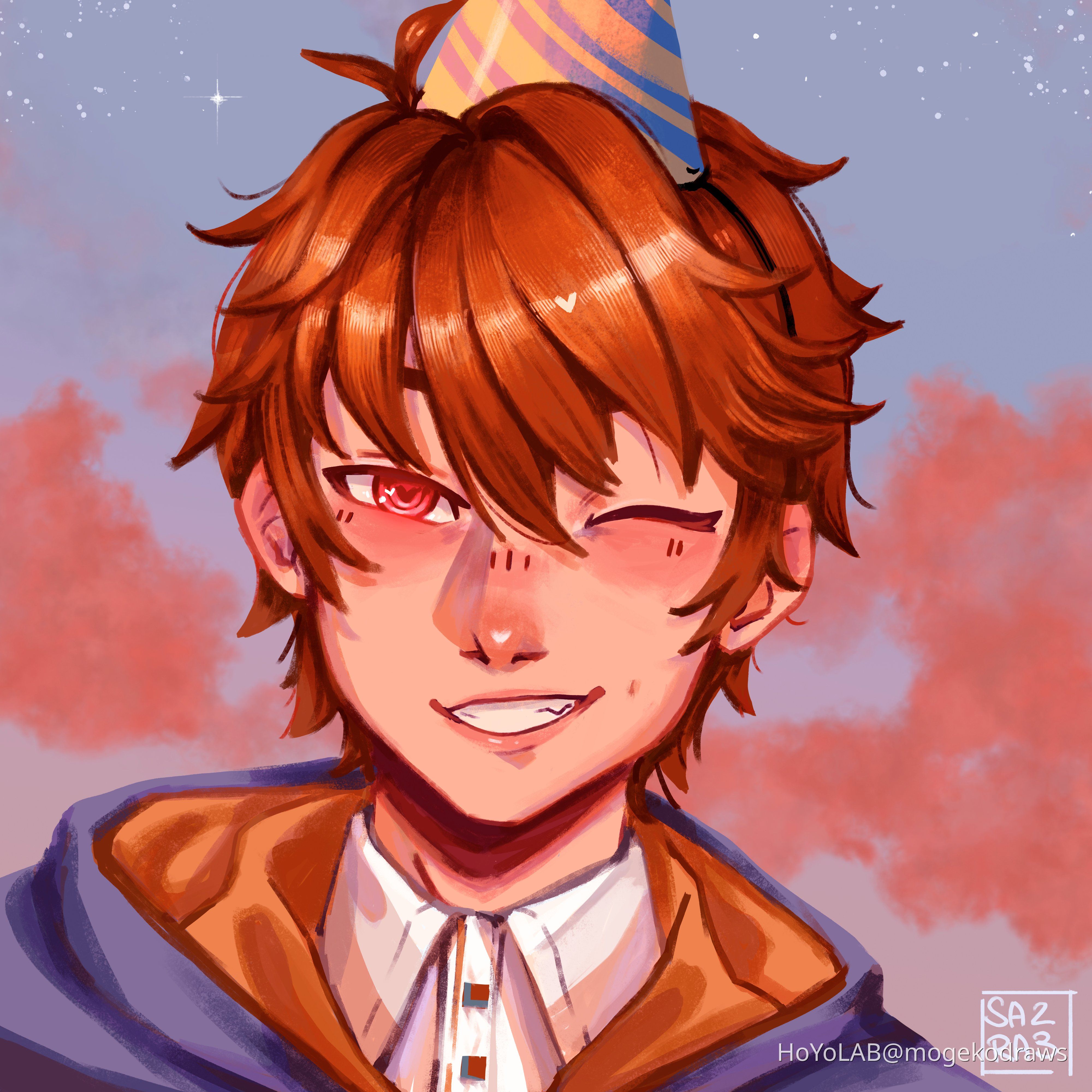 More Luke BDay art! Tears of Themis | HoYoLAB