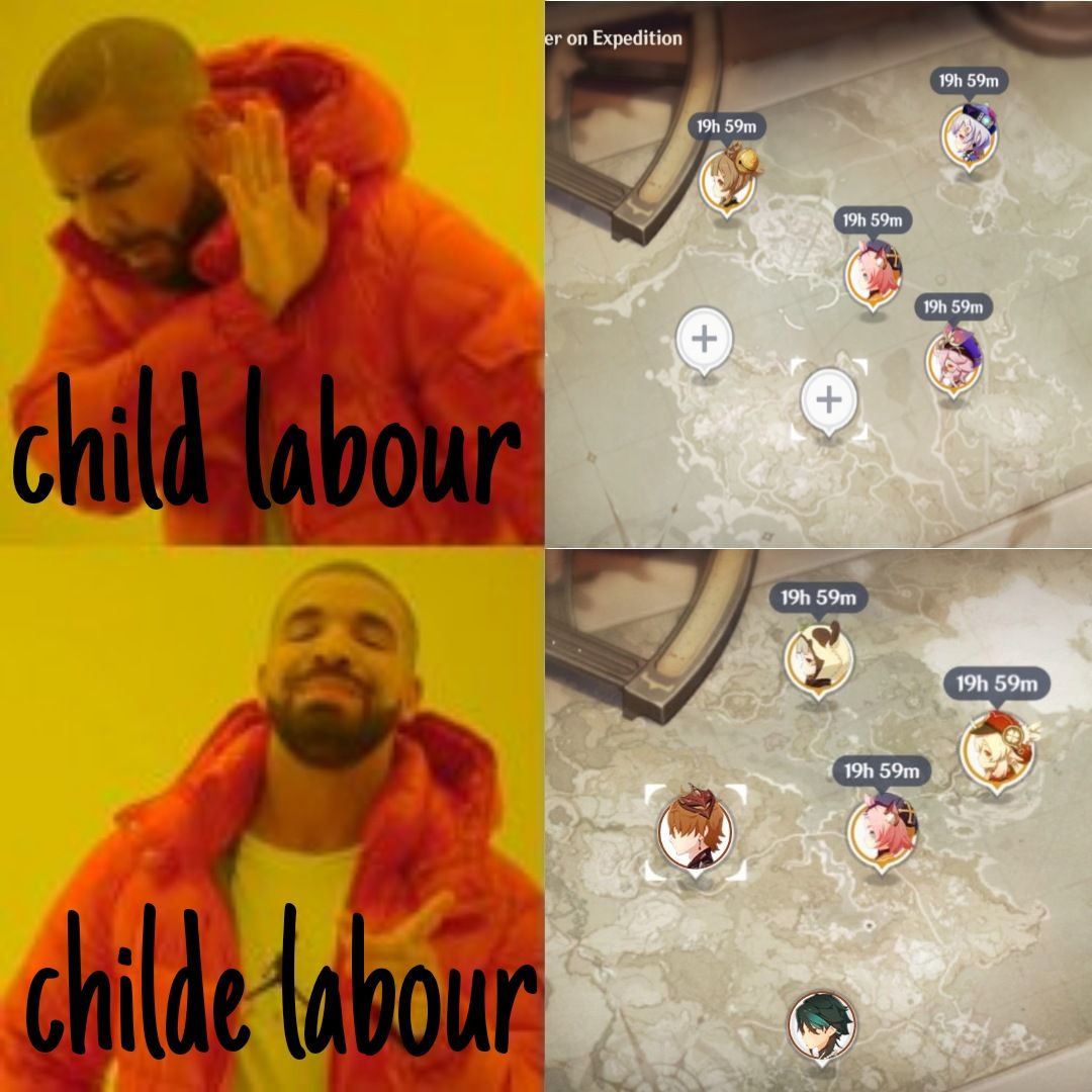 child labour childe labour 😂😂😂😂 don't know what's xiao doing there 😂😂 ...