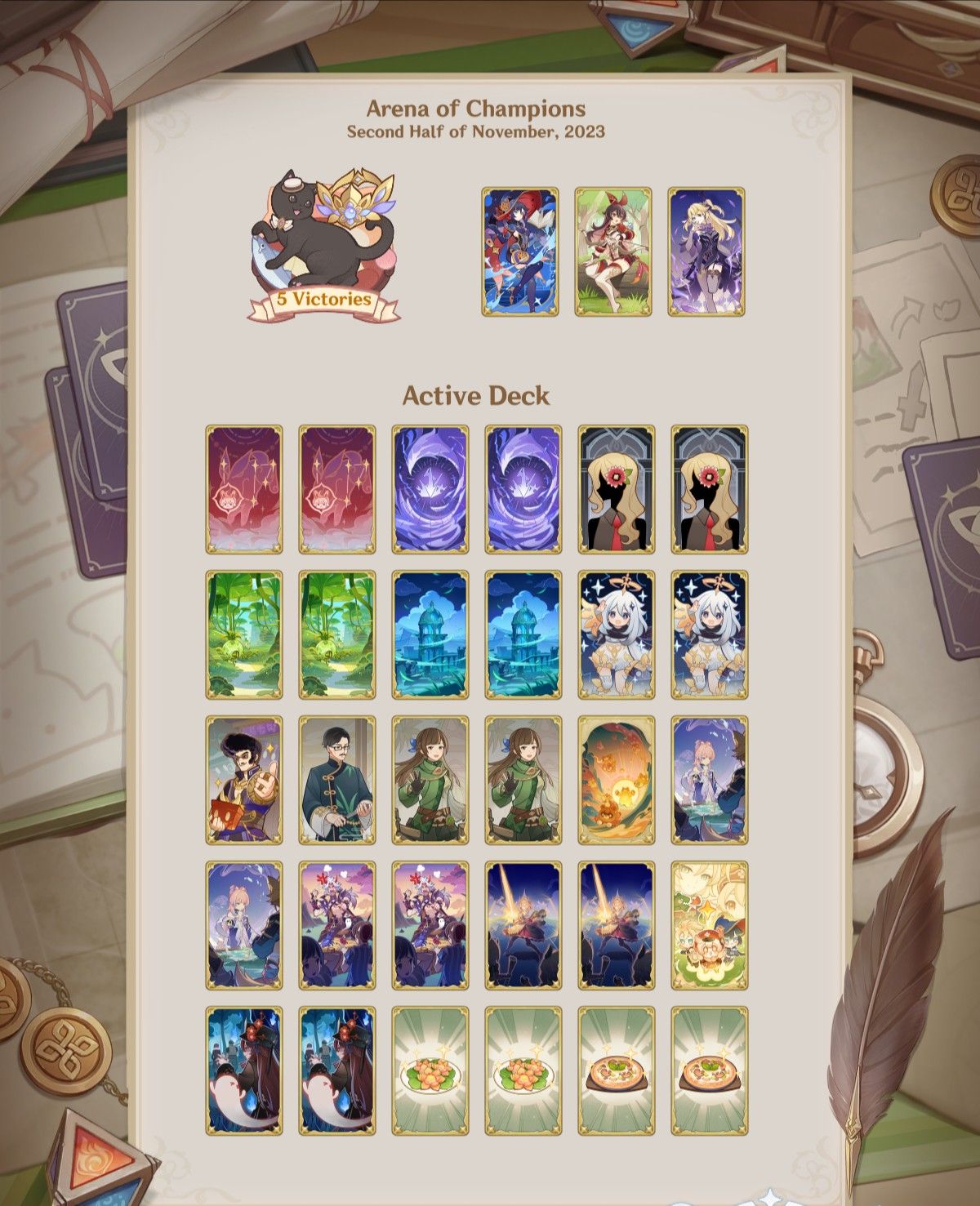 Amber DPS route deck Genshin Impact | HoYoLAB