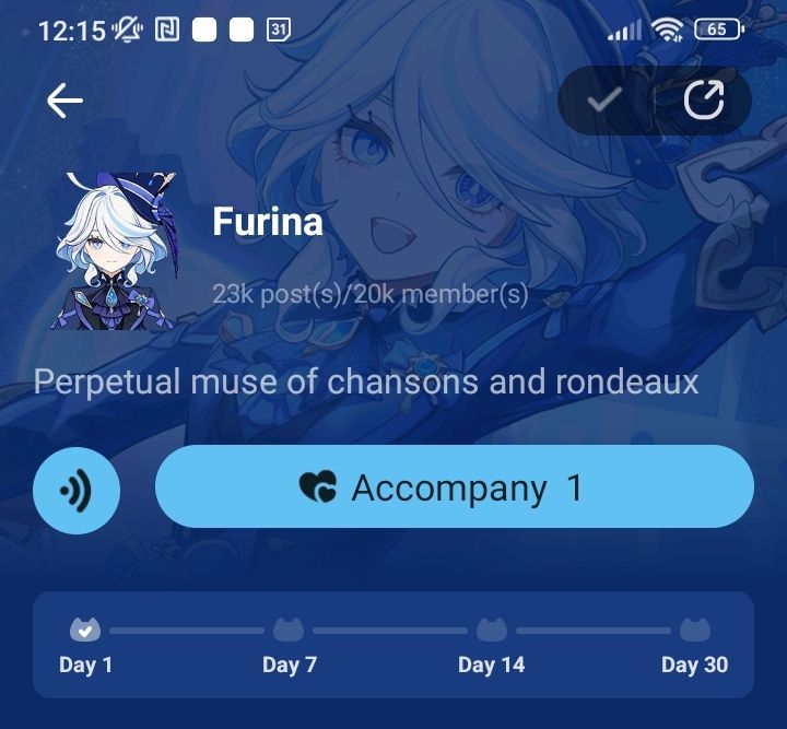 Furina added to the mobile widget 💙 Genshin Impact | HoYoLAB
