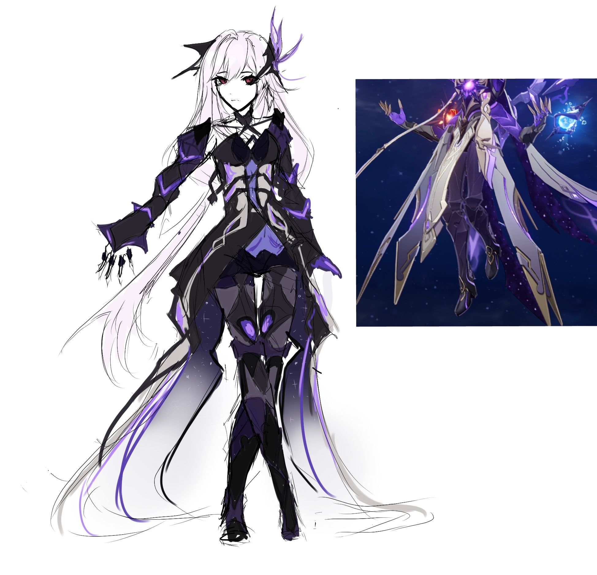 Skirk redesing Genshin Impact | HoYoLAB