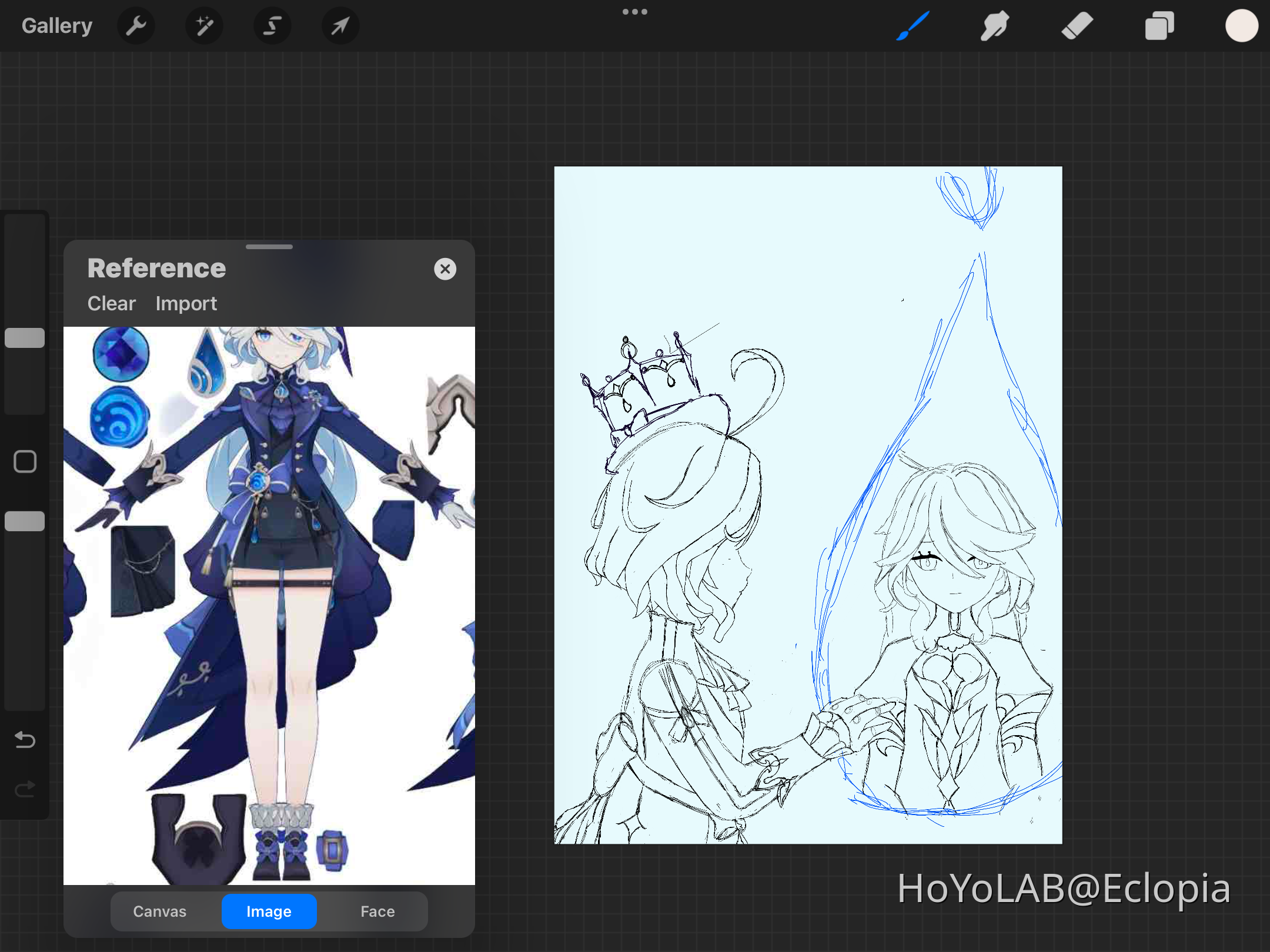lineart done! - Furina Fanart WIP Genshin Impact | HoYoLAB