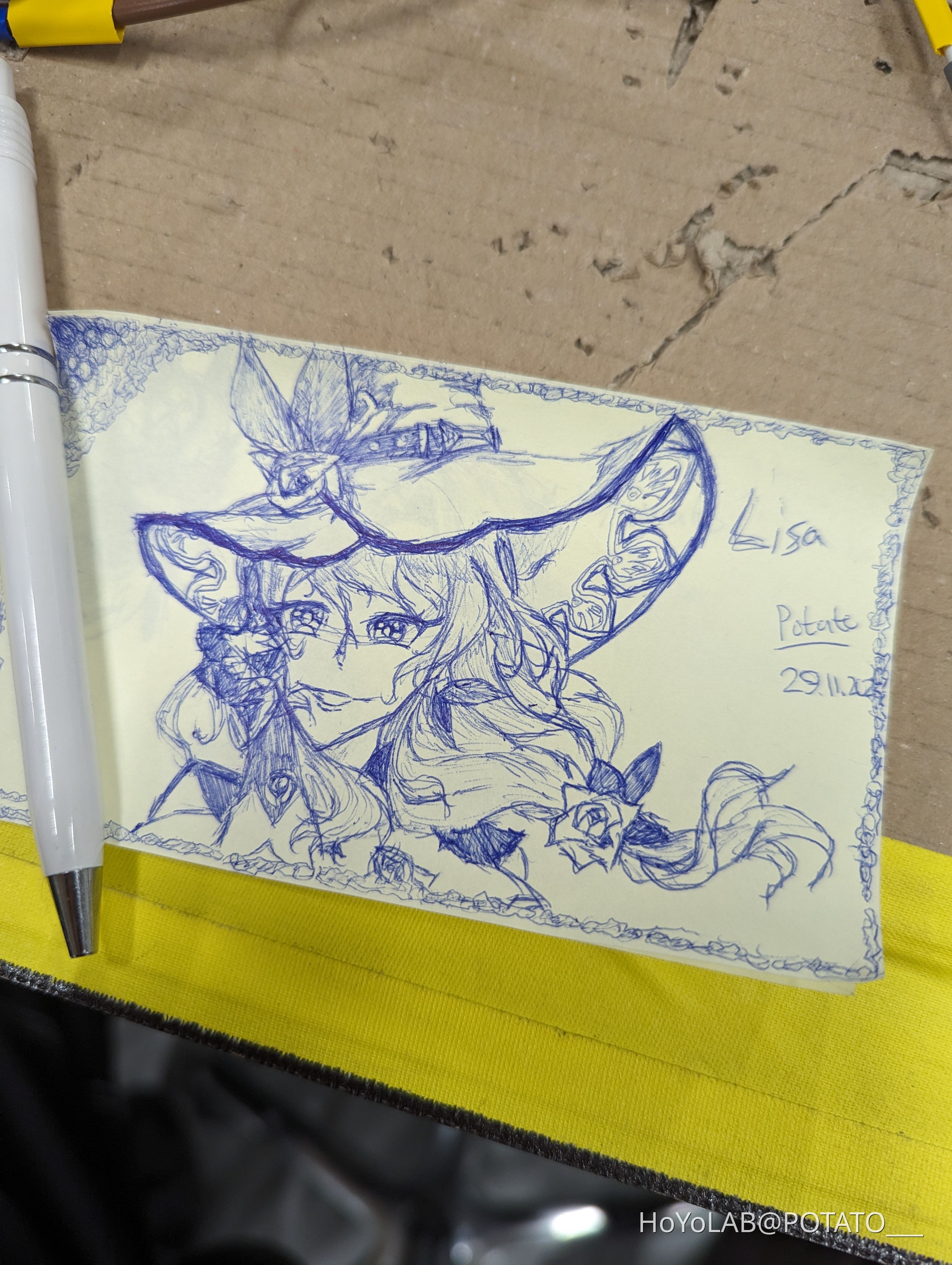 Drawing of my longest main Lisa Genshin Impact | HoYoLAB