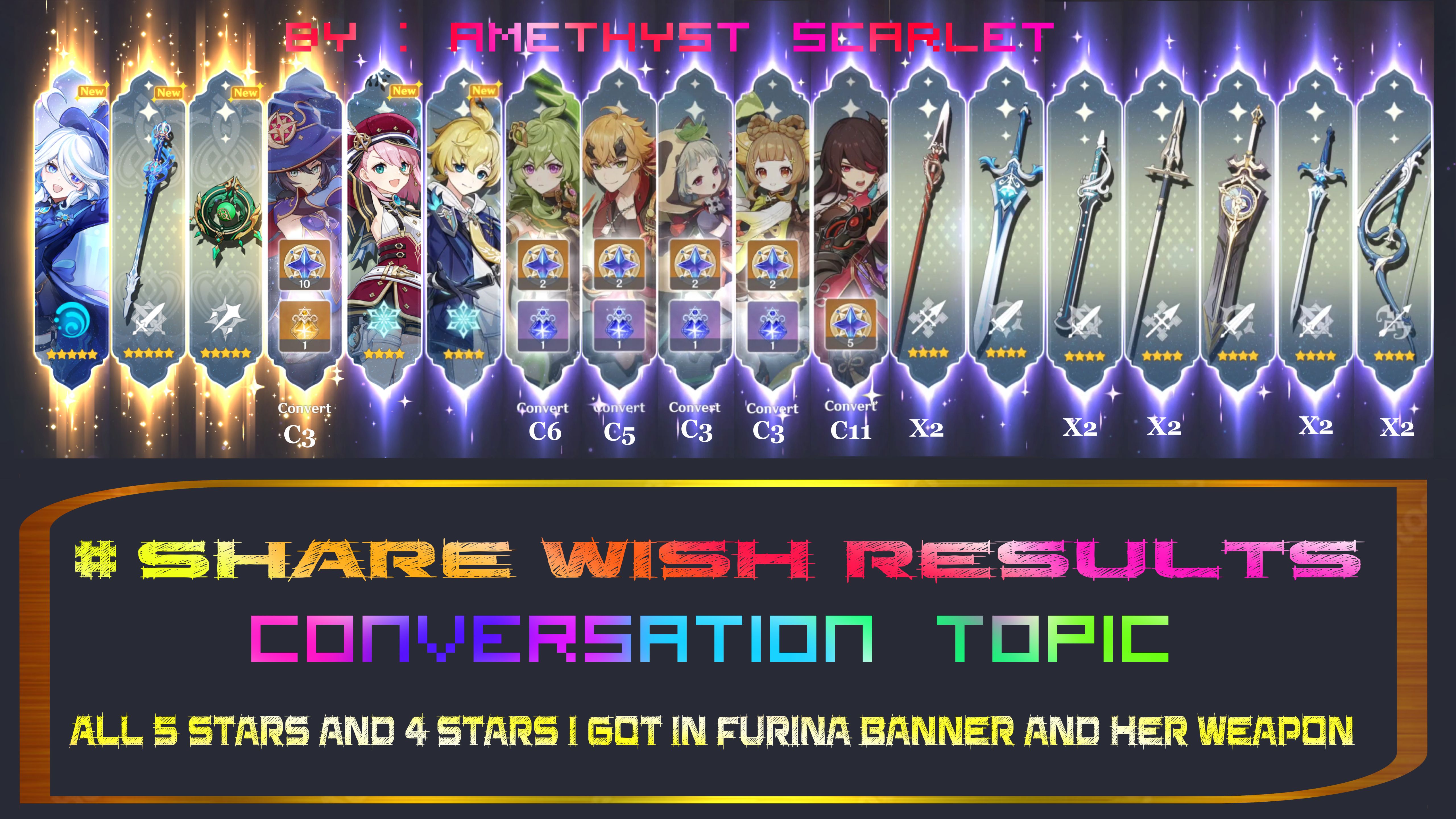 Furina Banner All Wish Results...! Genshin Impact | HoYoLAB