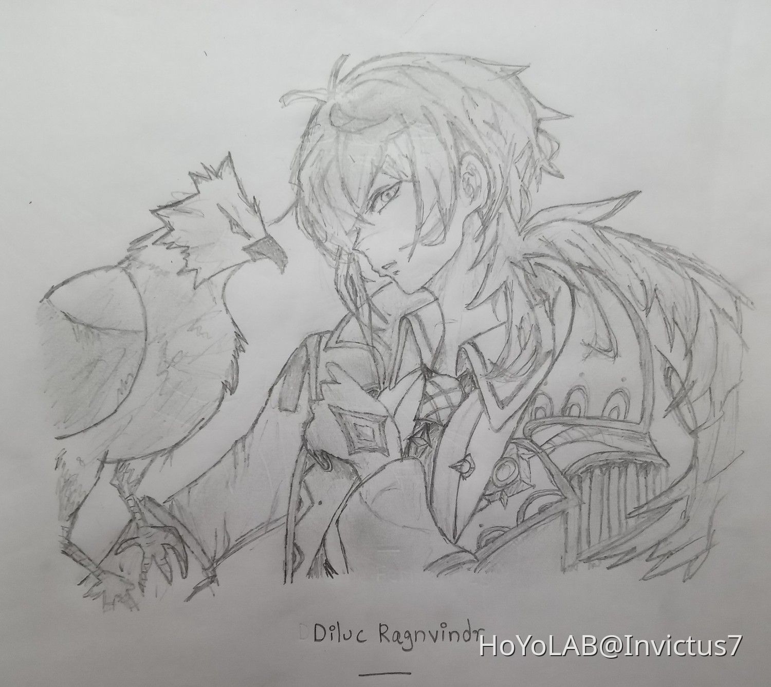 Diluc art cause I love him Genshin Impact | HoYoLAB