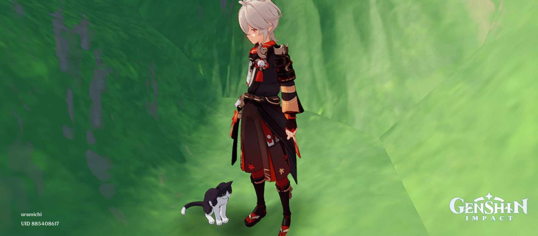 Neko's kitten on the cat Shrine at Inazuma with Kazuha! Genshin Impact ...