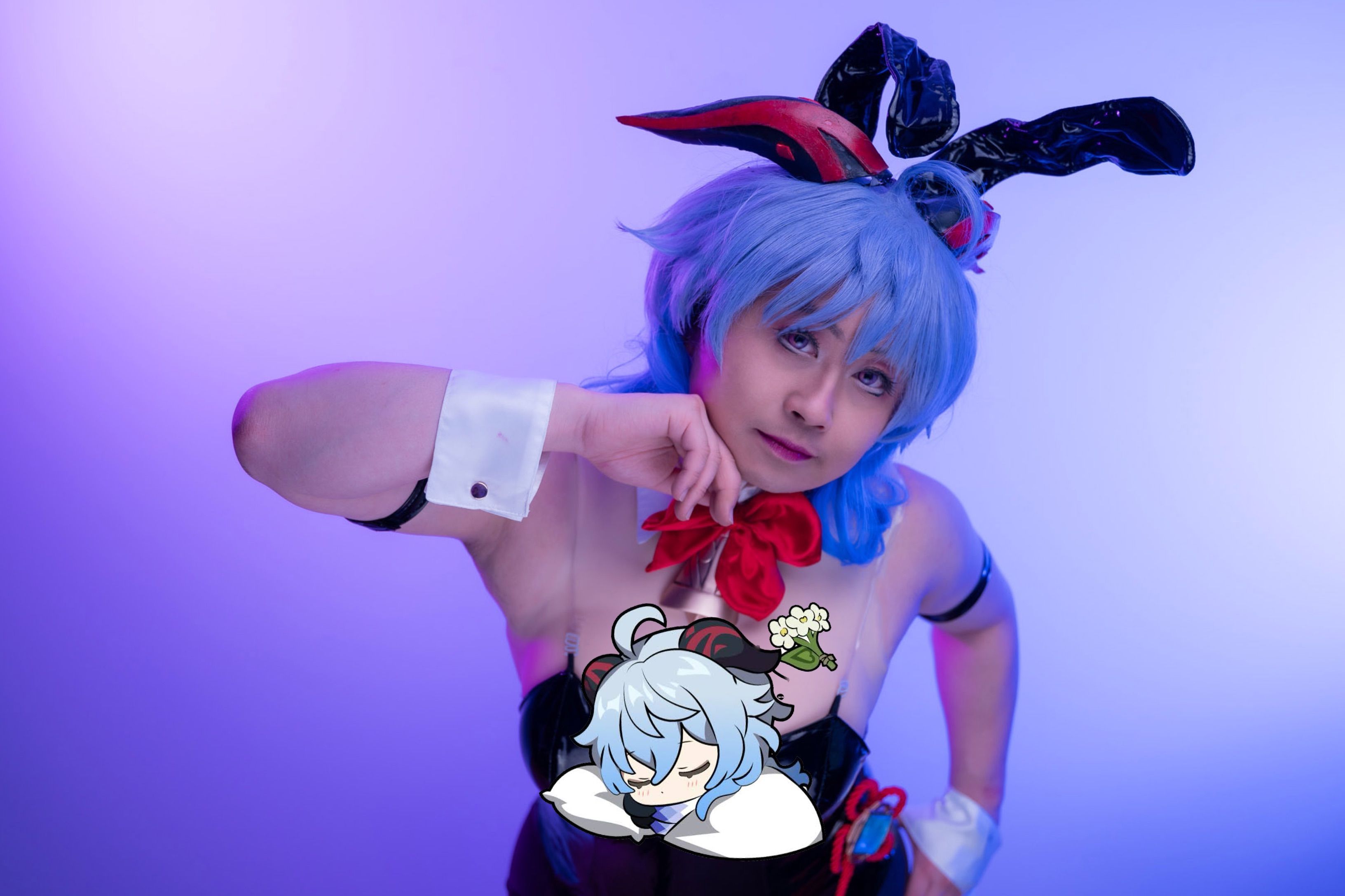 Welcome to the Yuehai Pavilion~! 💙 ️🍾 Bunny Ganyu Cosplay~ Genshin ...