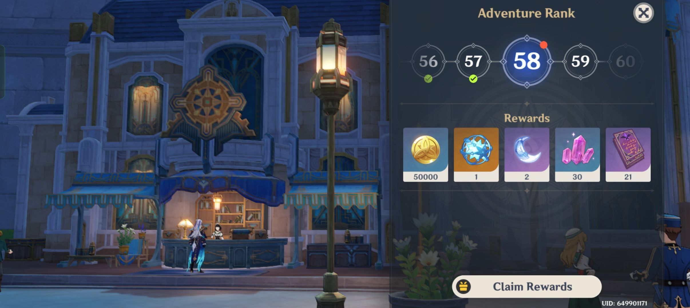 Near to Adventure Rank 60 🙂 Genshin Impact | HoYoLAB