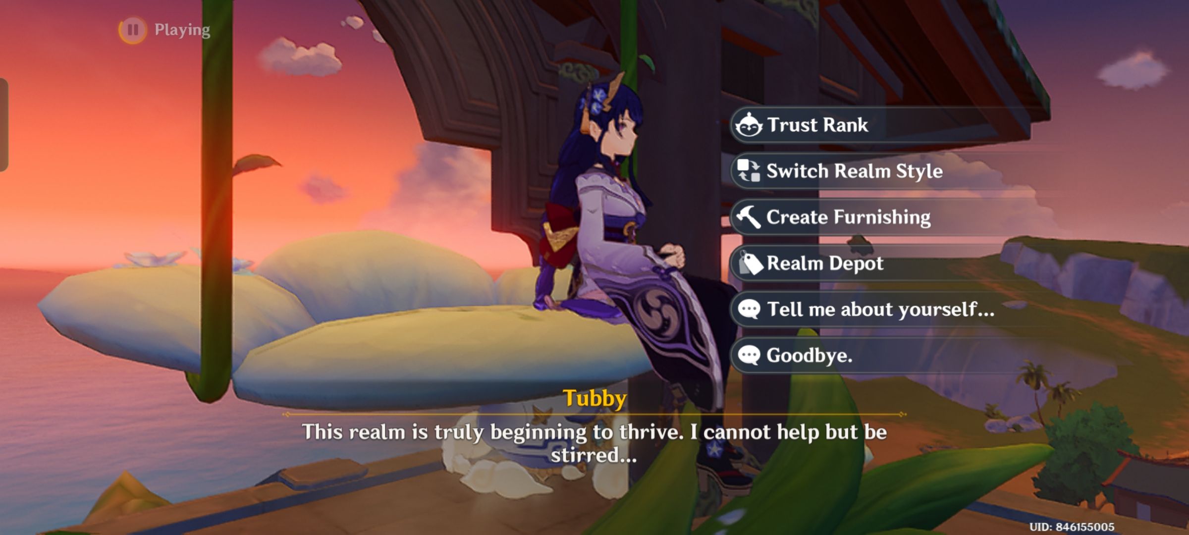 Sipping cohee 🍵💜 Genshin Impact | HoYoLAB