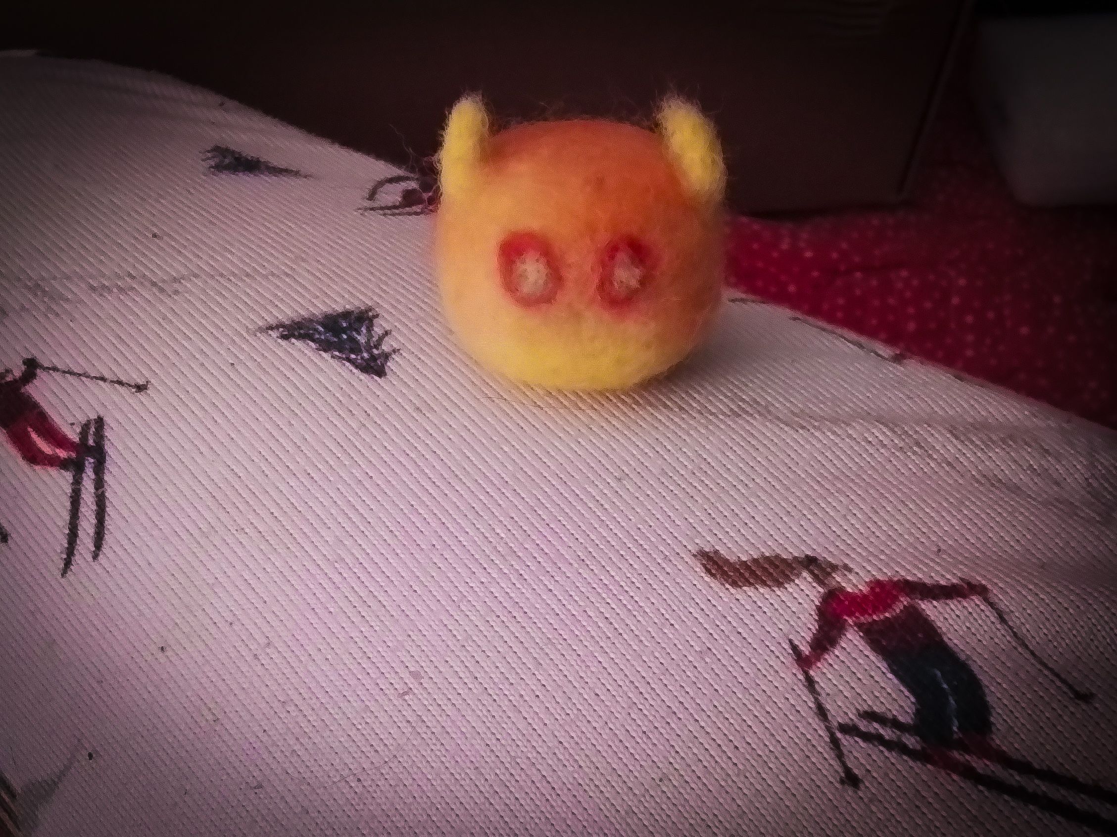 needle felted little pyro slime Genshin Impact | HoYoLAB