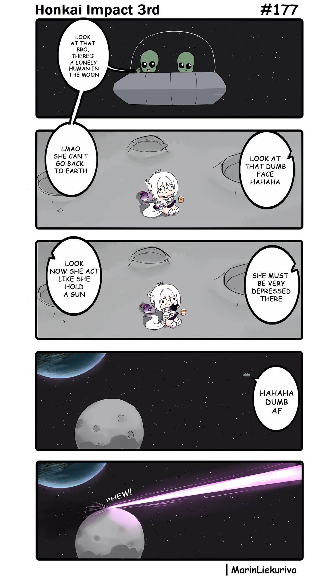 Now does Kiana have enough power to against the Alien like Frieza in Z ...