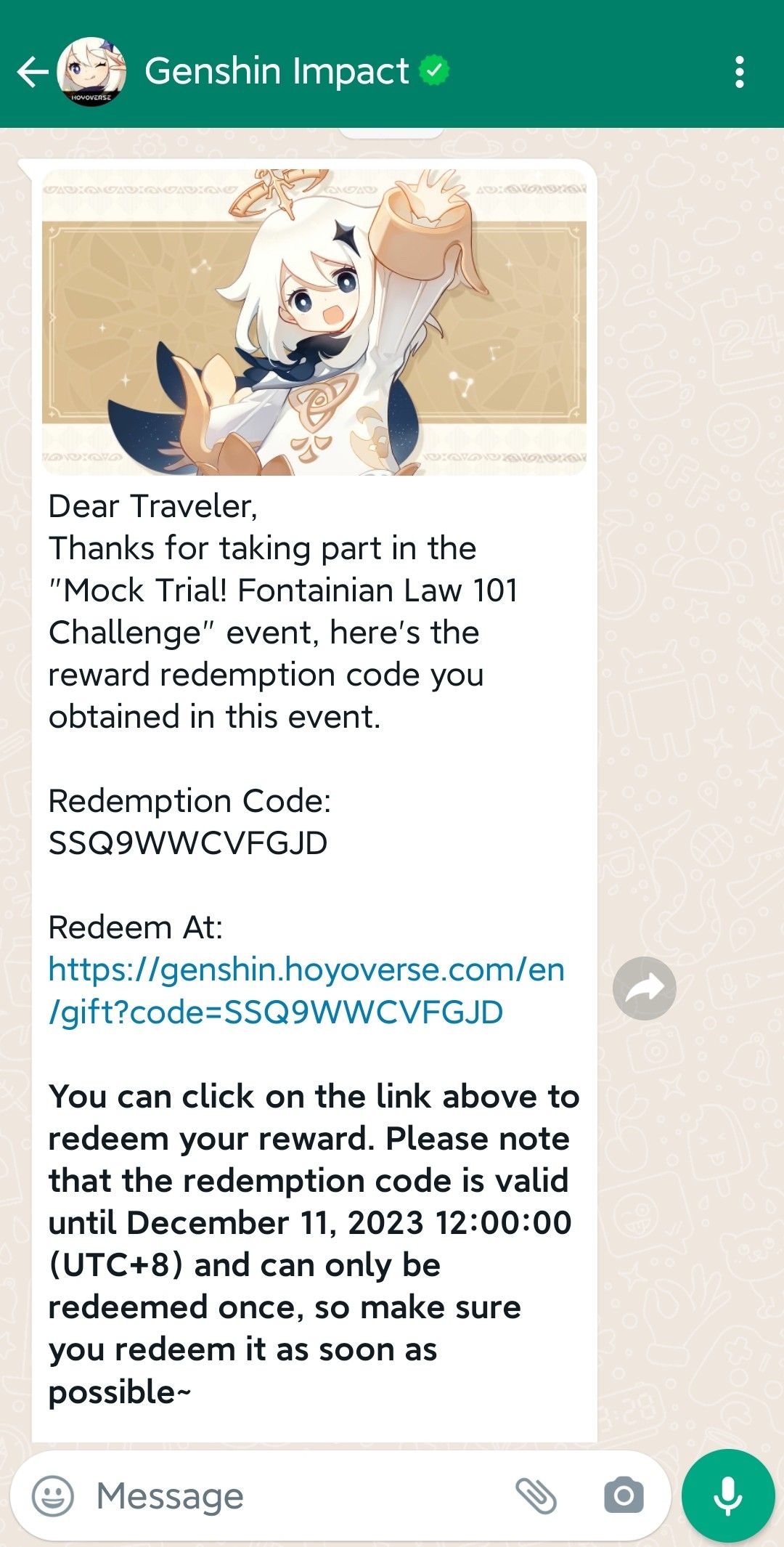 The rewards are here! Genshin Impact | HoYoLAB