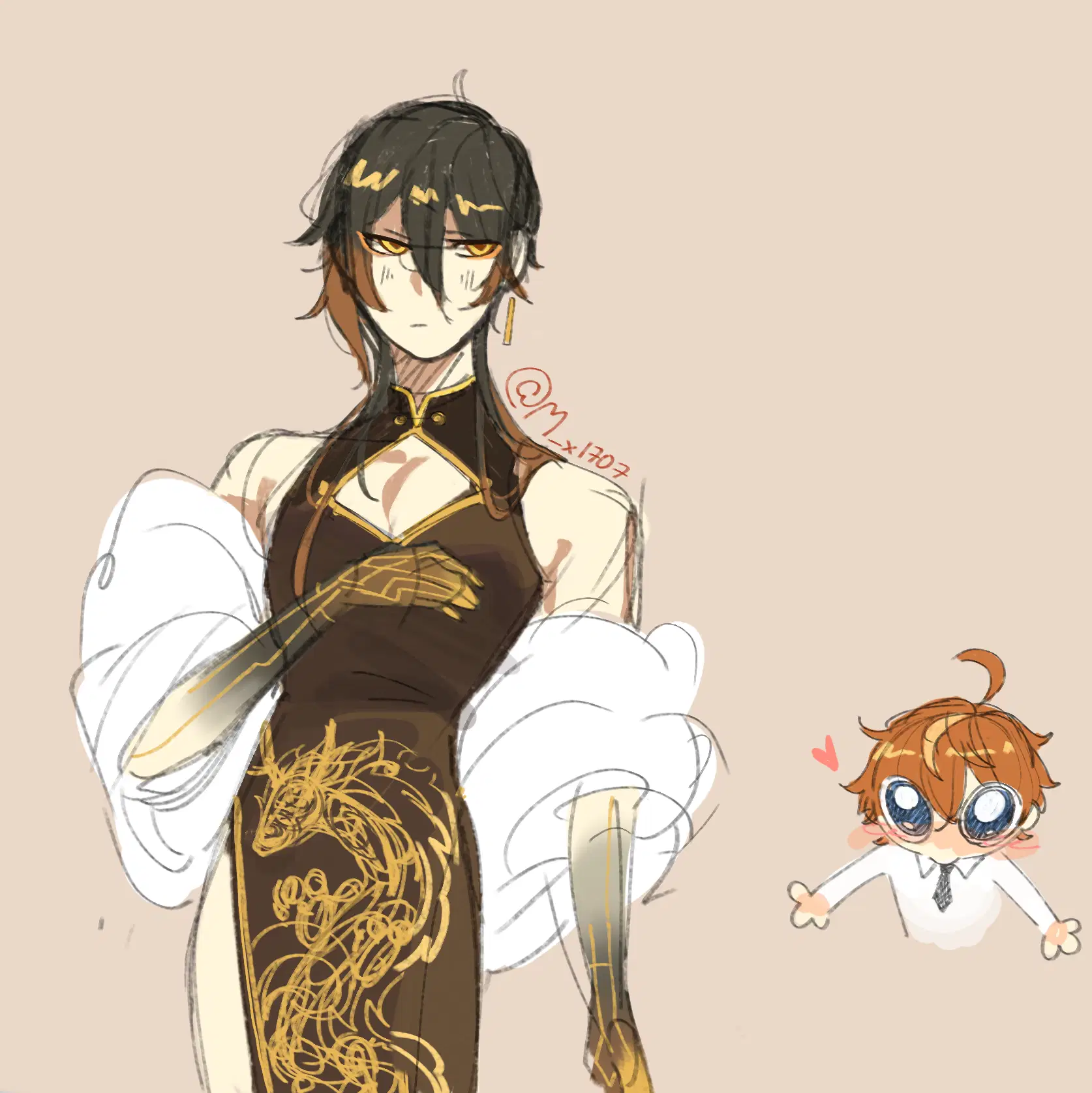 Zhongli Looks Good In A Dress Genshin Impact Hoyolab
