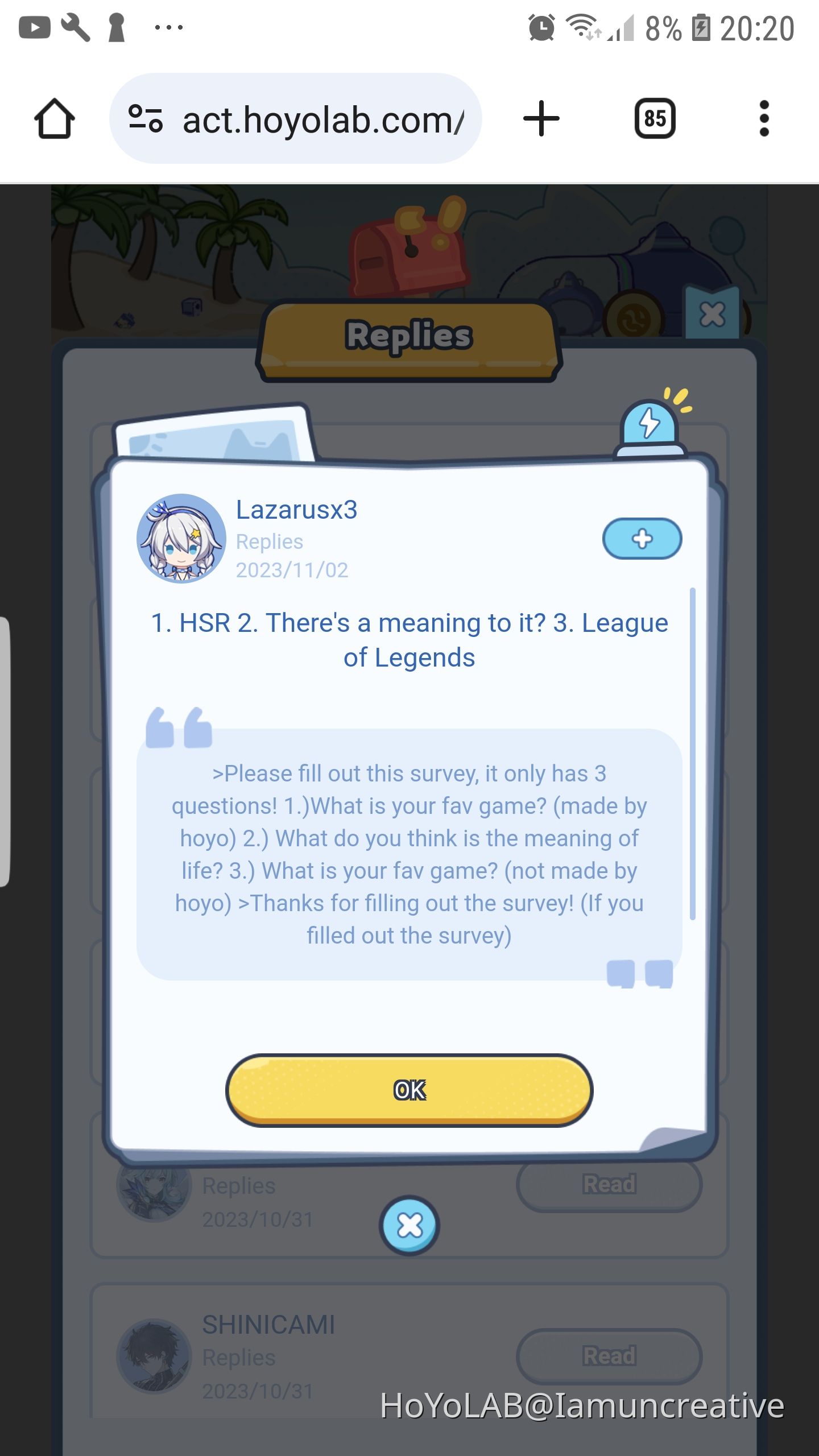 This person is literally me lol (except the league part) | HoYoLAB