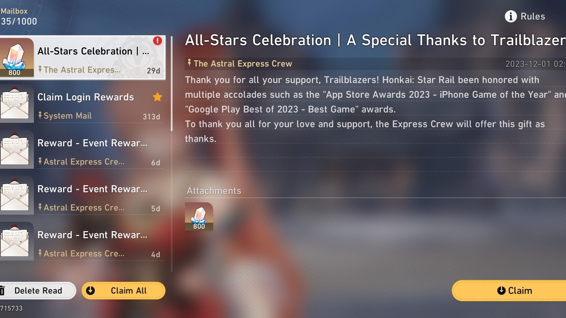 Congratulations to Honkai: Star Rail 🎊 Honkai: Star Rail | HoYoLAB