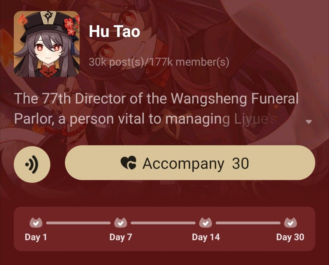 Hu Tao avatar frame Genshin Impact | HoYoLAB