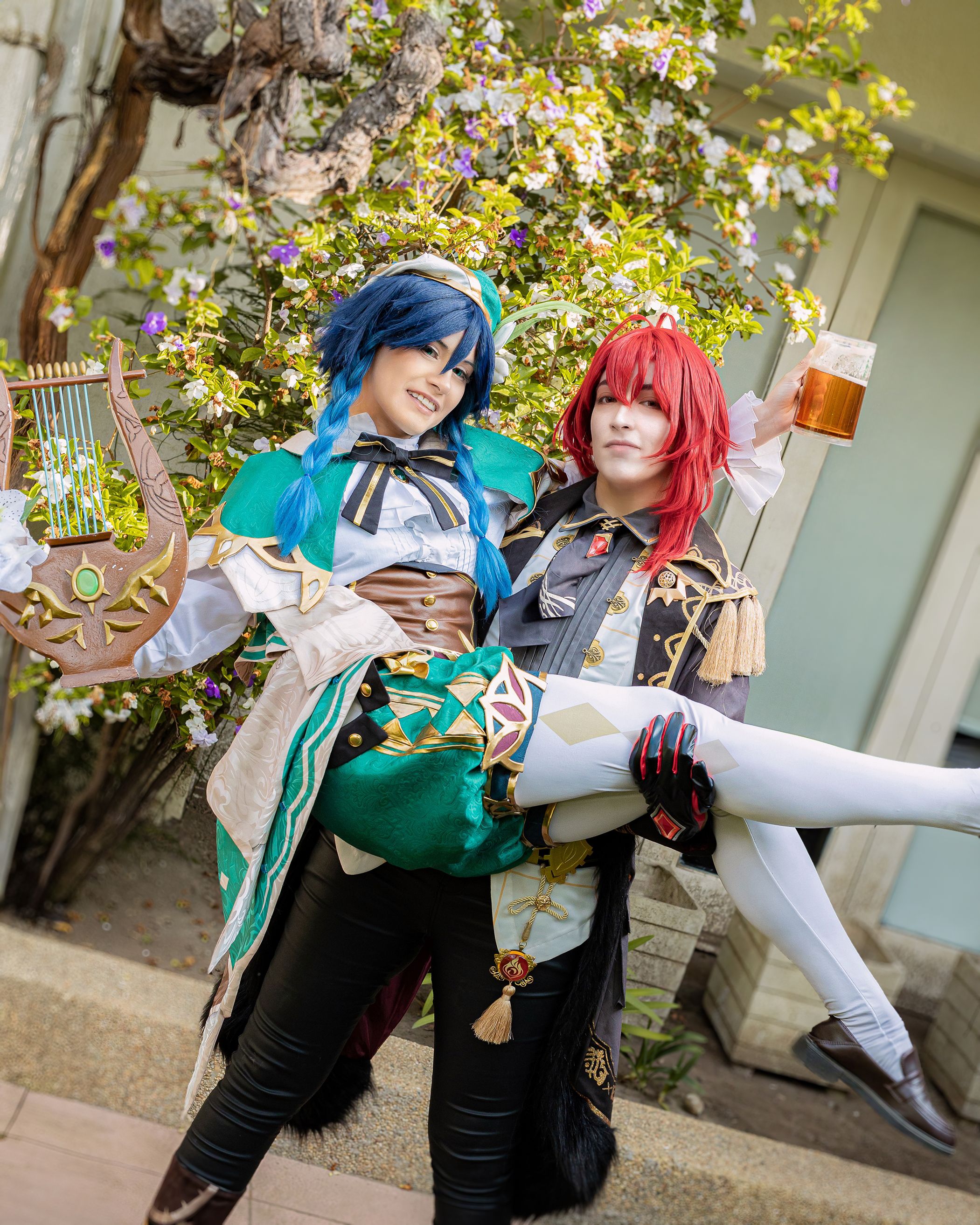 Diluc y Venti 🍃 Genshin Impact | HoYoLAB