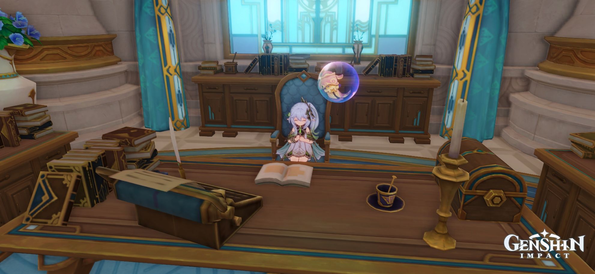 Nahida felling in for Neuvillette Genshin Impact | HoYoLAB