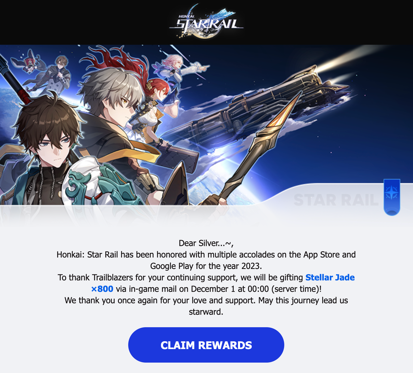 Thankyou Honkai Starrail and Congratulations...!!! Honkai: Star Rail | HoYoLAB