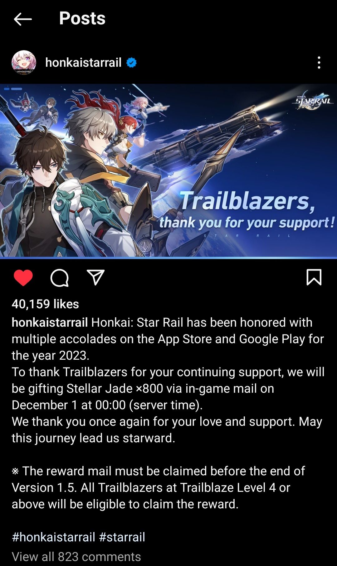 CONGRATS HSR!! Honkai: Star Rail | HoYoLAB