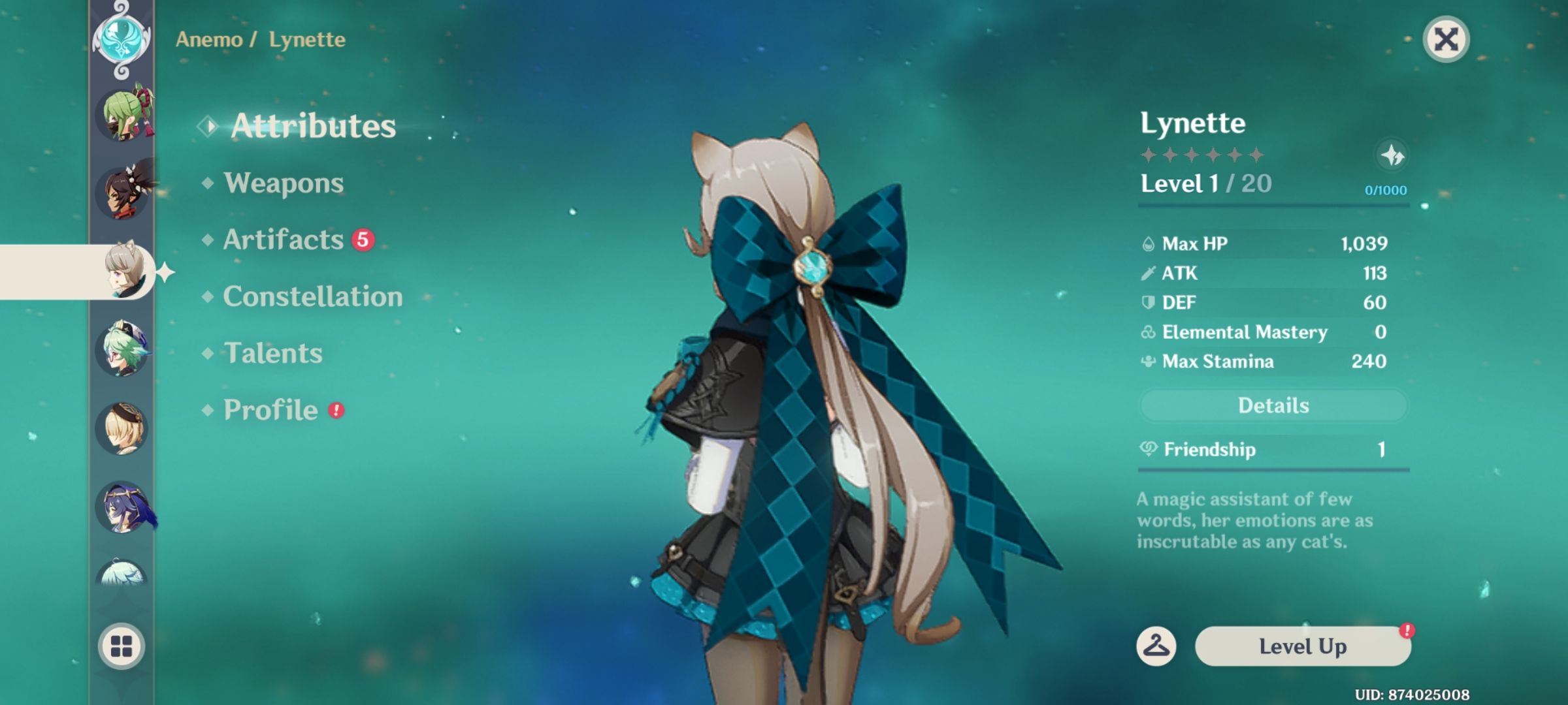 Why does the vision shape of Freminet is different from Lynette aren't ...